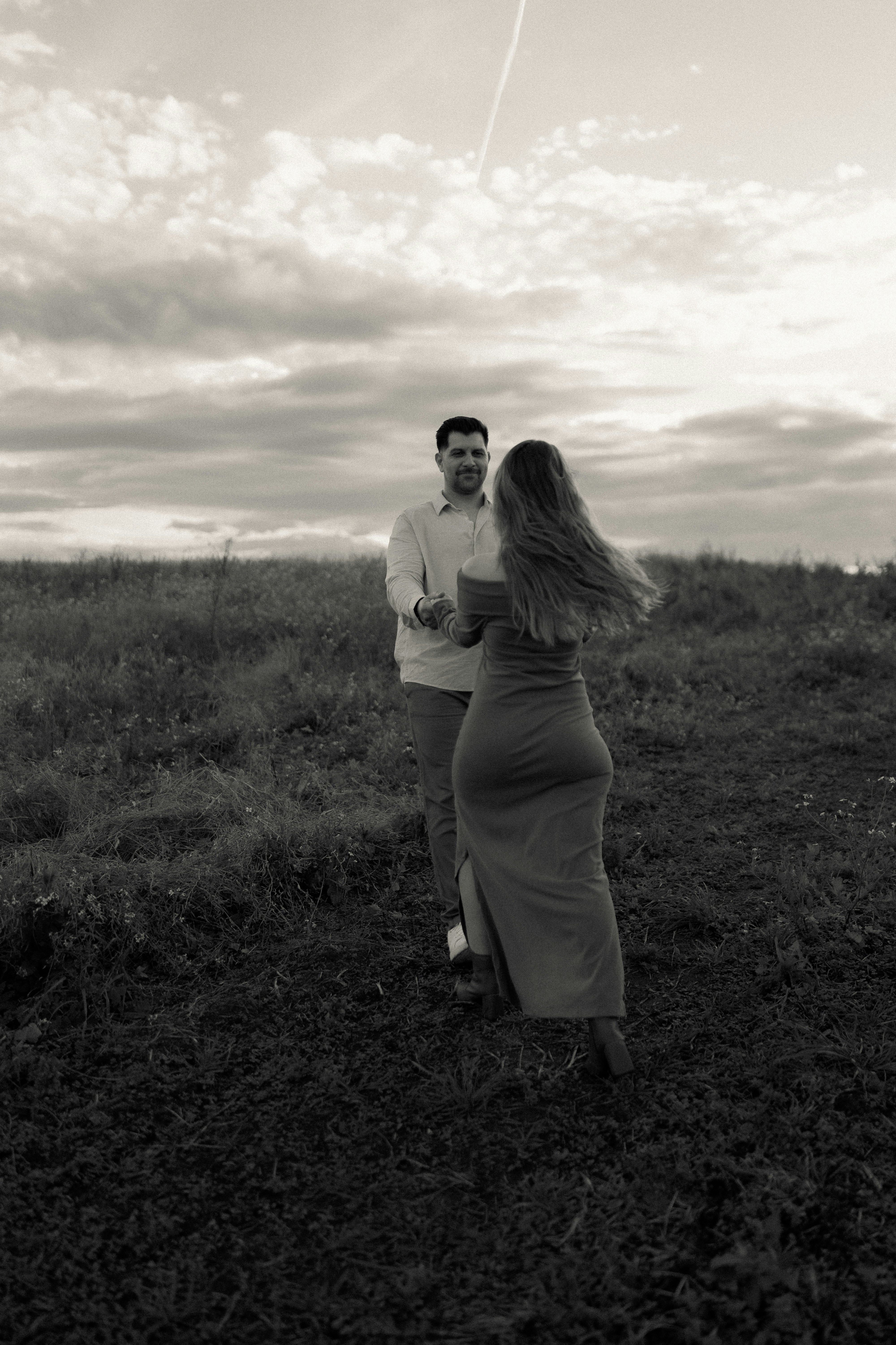 Embrace in the Dusk: A Quiet Moment on the Moor