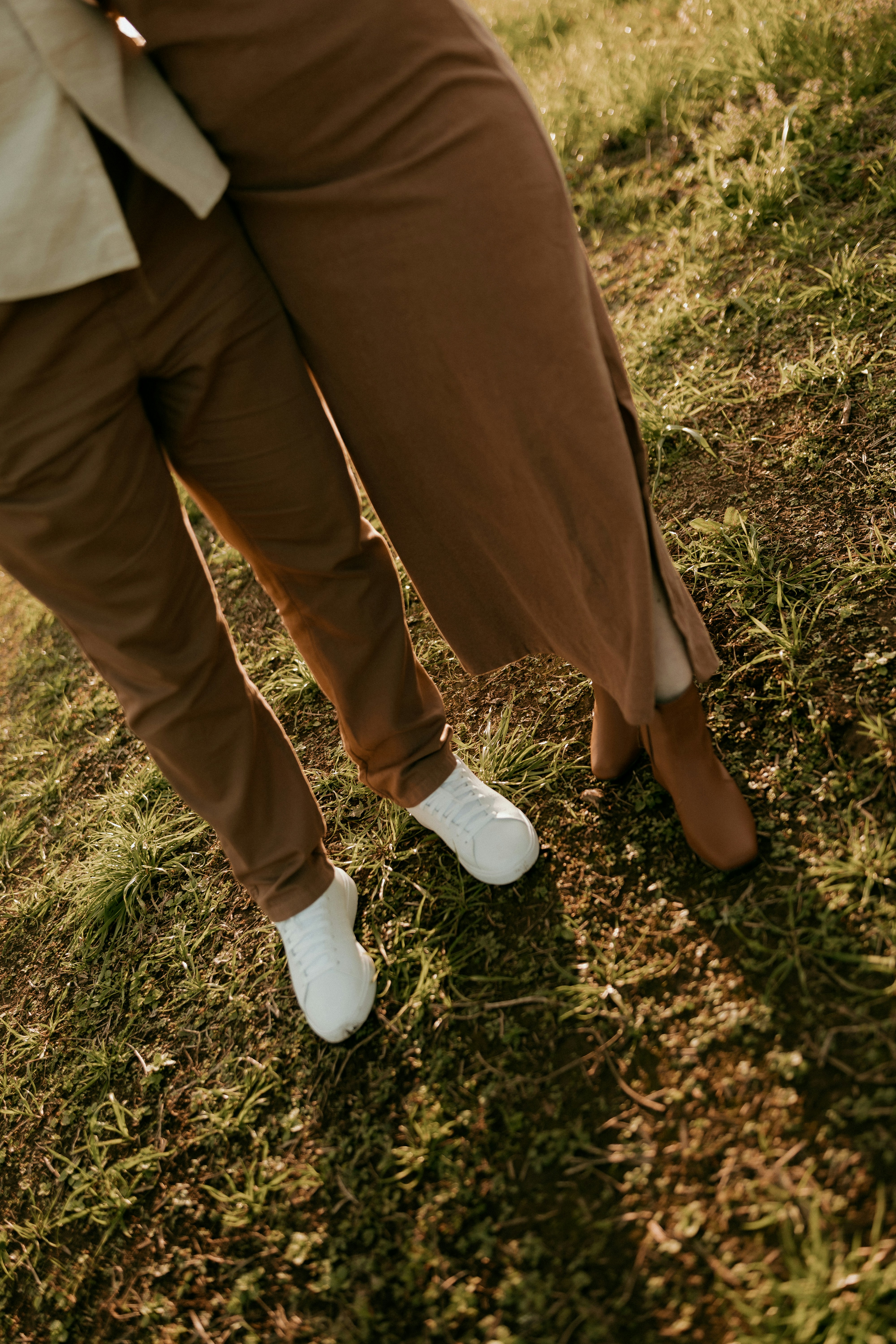 Grounded Steps: A Duo in Earthy Hues