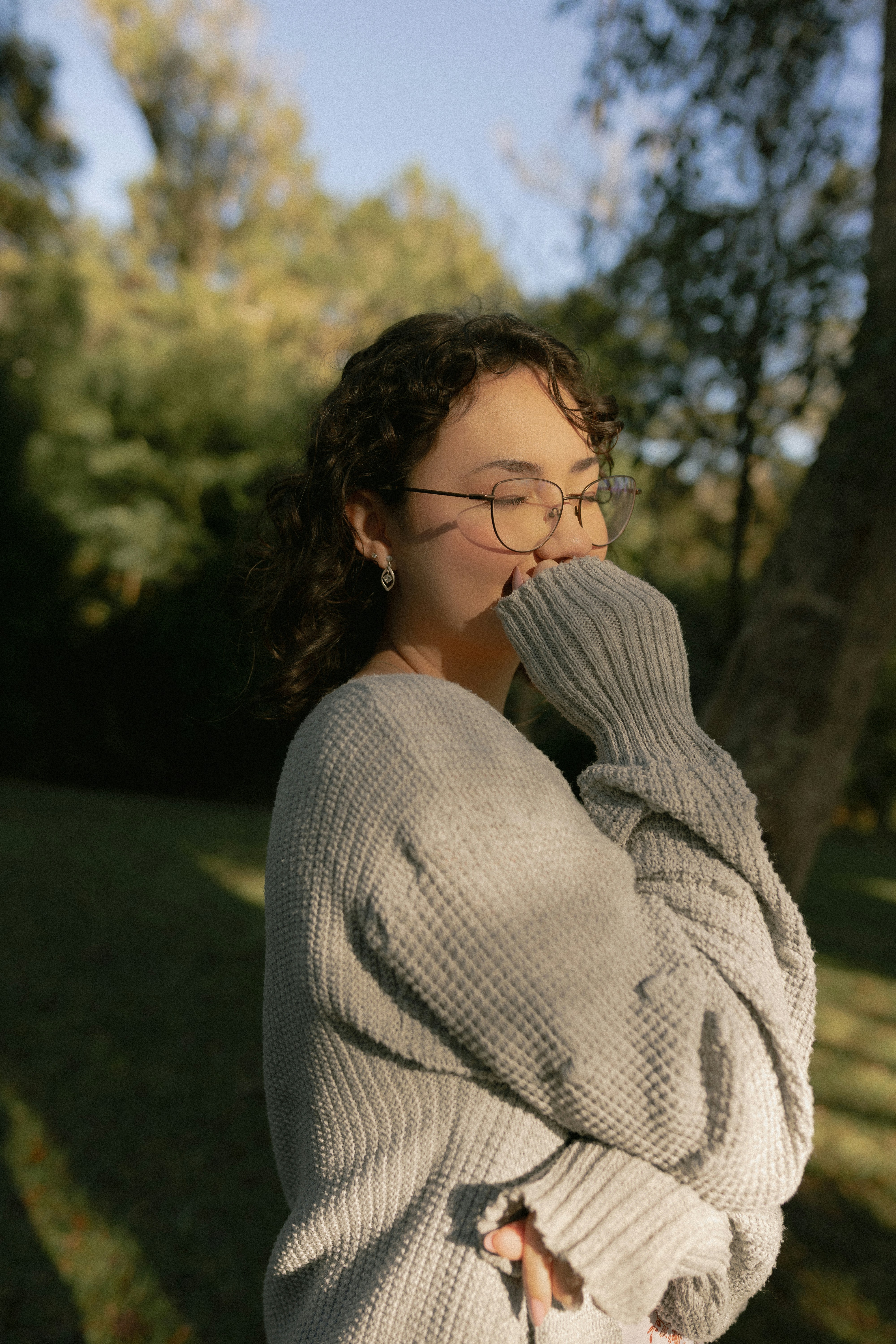 Soft Flutter: Portrait in Autumn Light