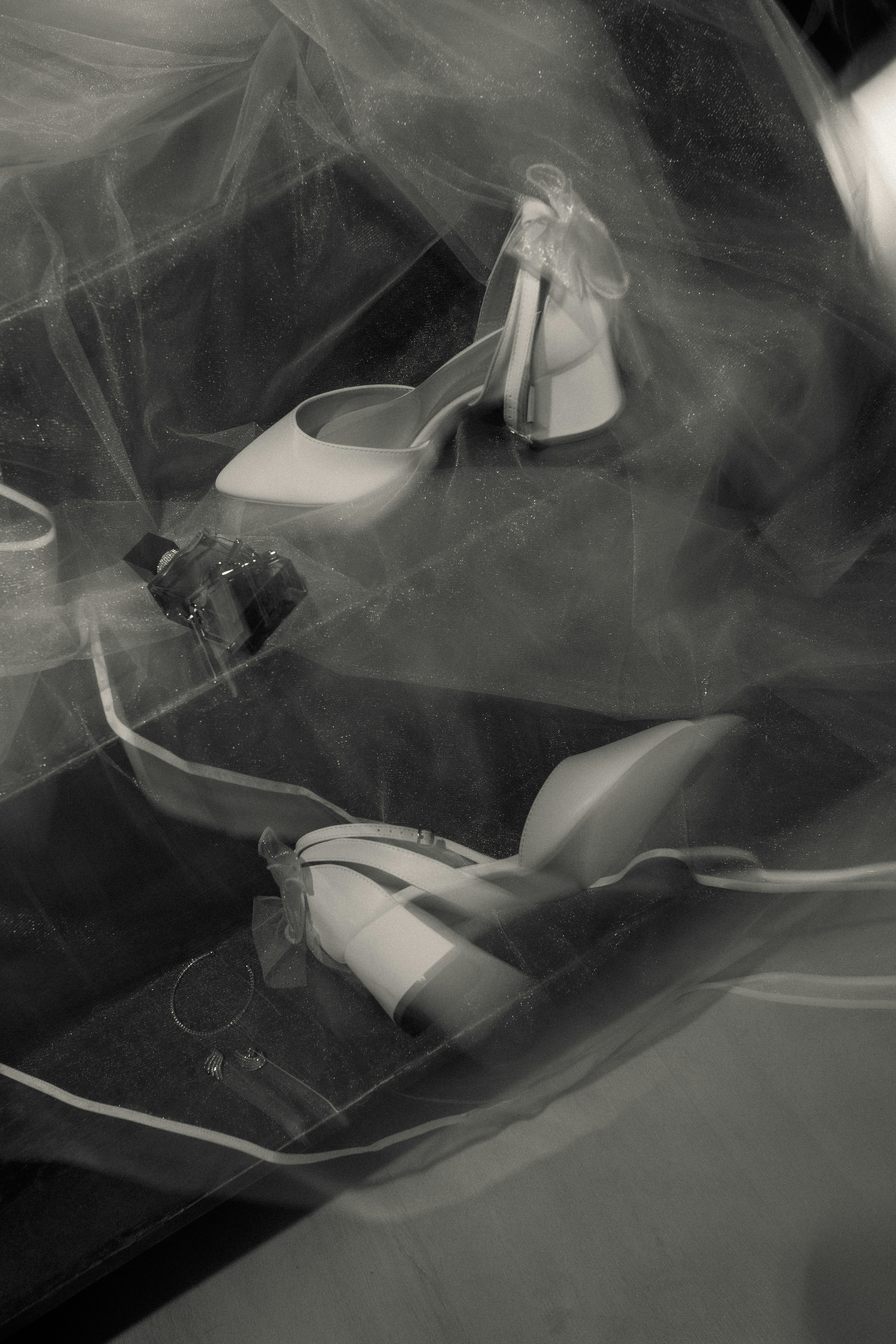Hidden Footwear and Silhouette: A Veiled Display of Bridal Accessories