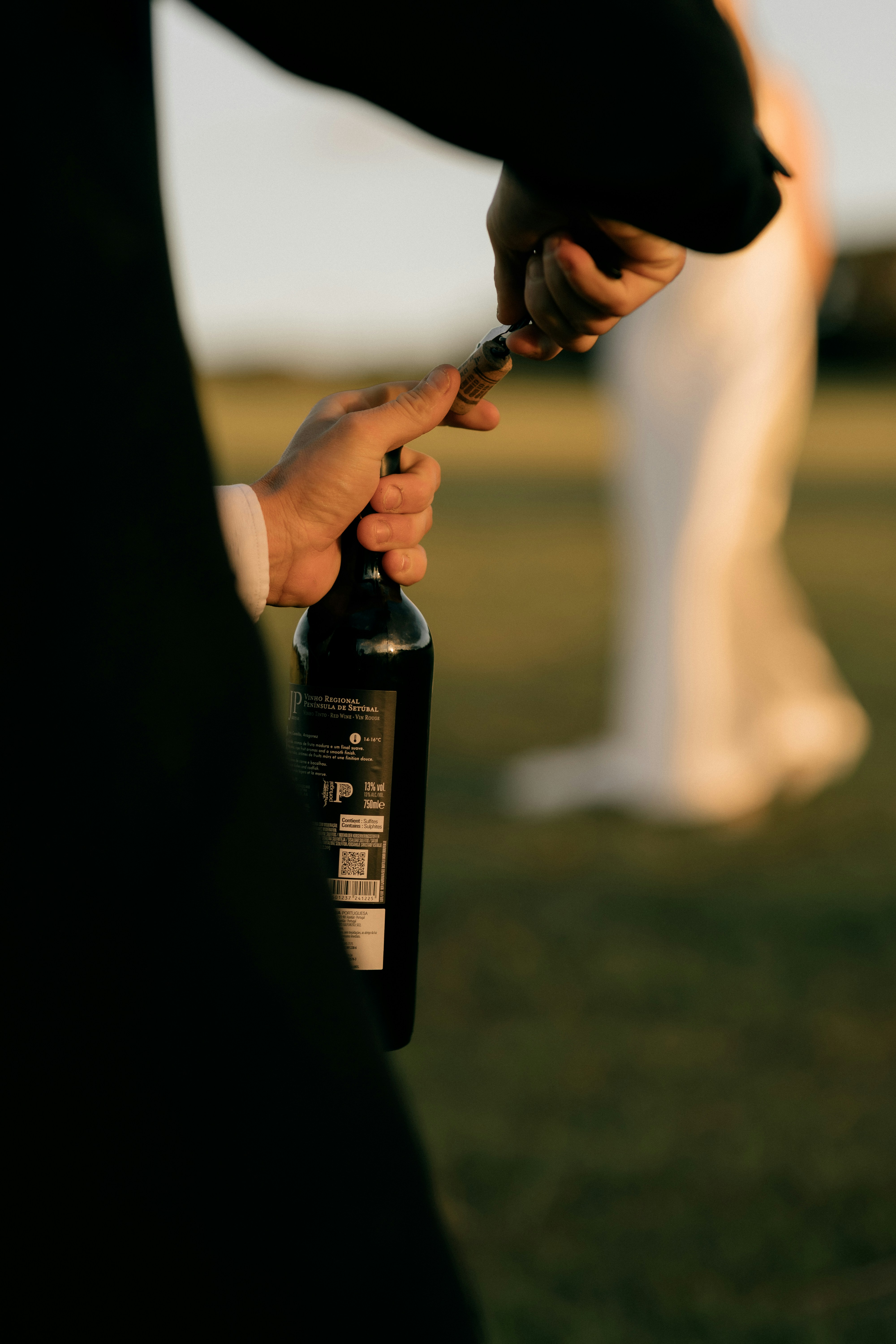 The Bottled Moment: A Quiet Toast at Dusk