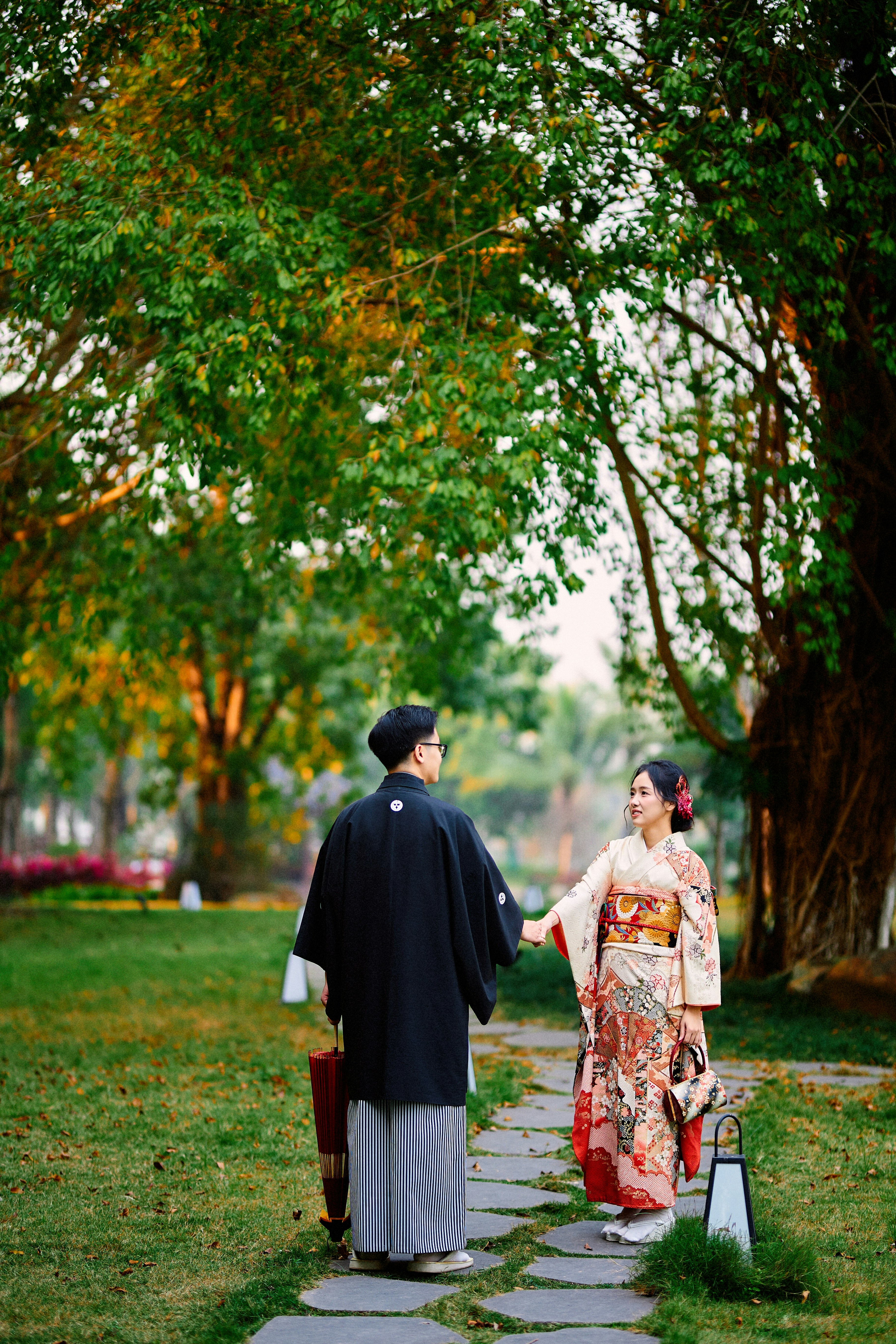 A Gentle Walk Through the Garden: Tradition and Connection in a Portrait