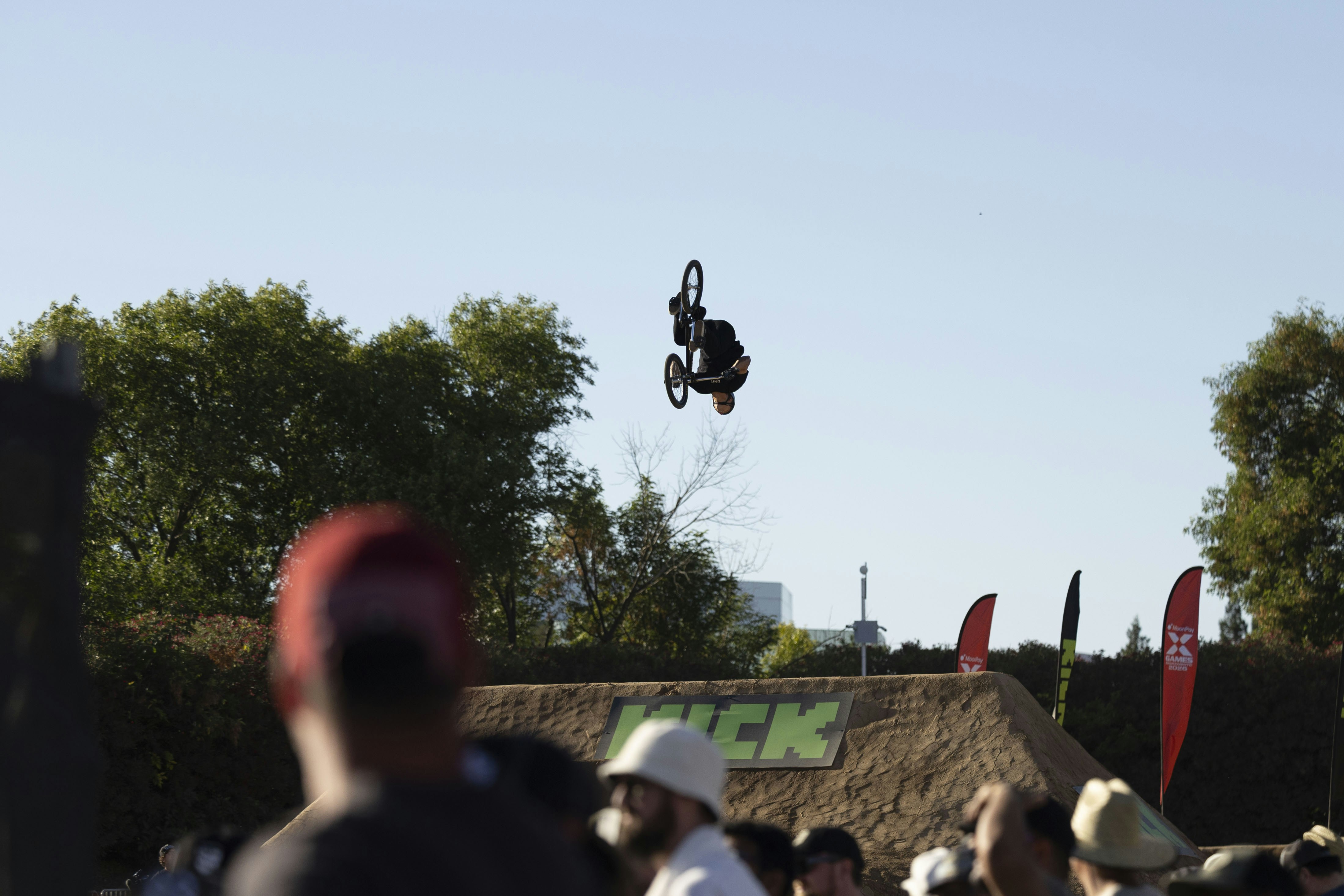 Midair Moment: The Rider Flees Gravity at the Jump Line