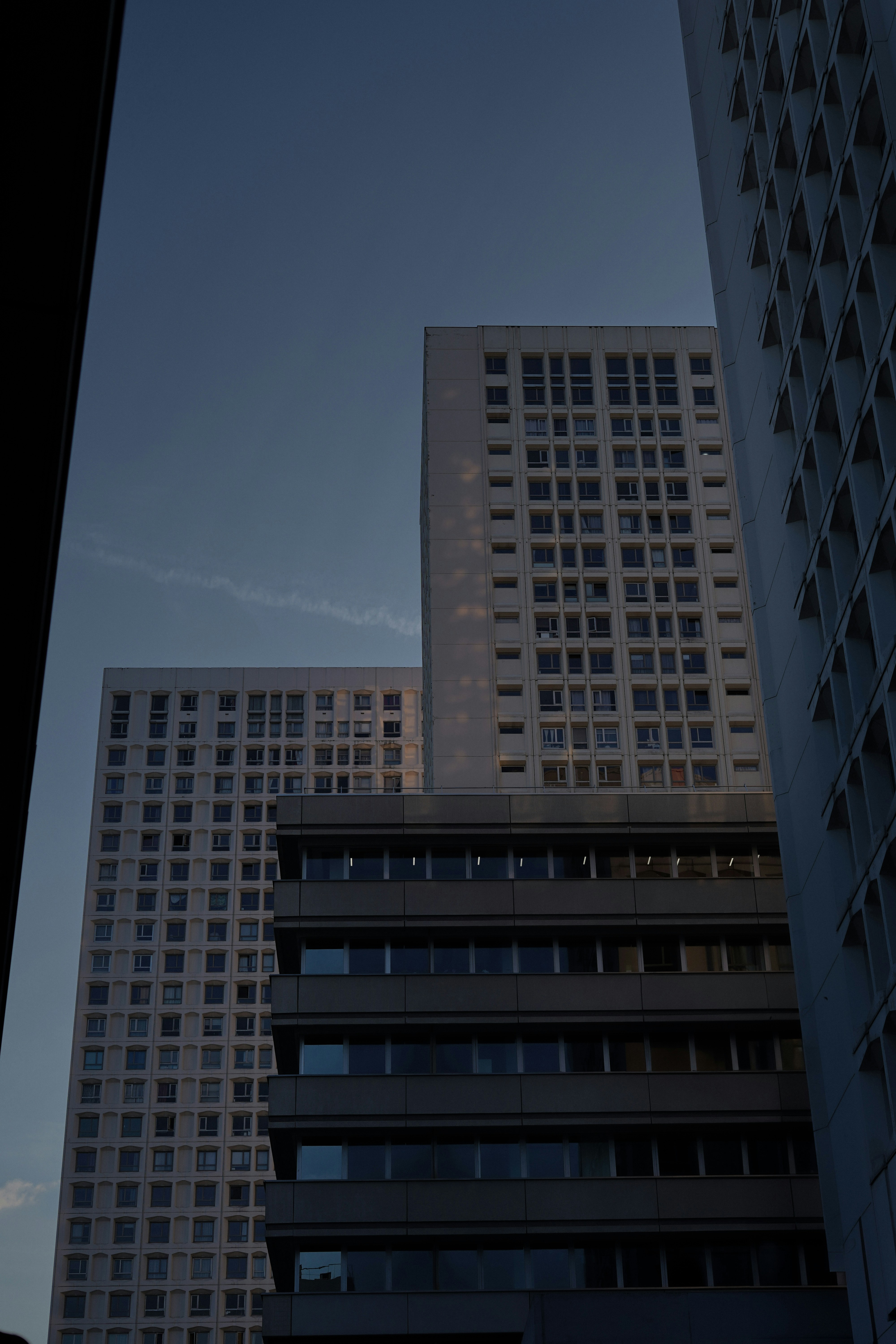 Skyscraper Silhouette: A Quiet Convergence of Towers at Dusk