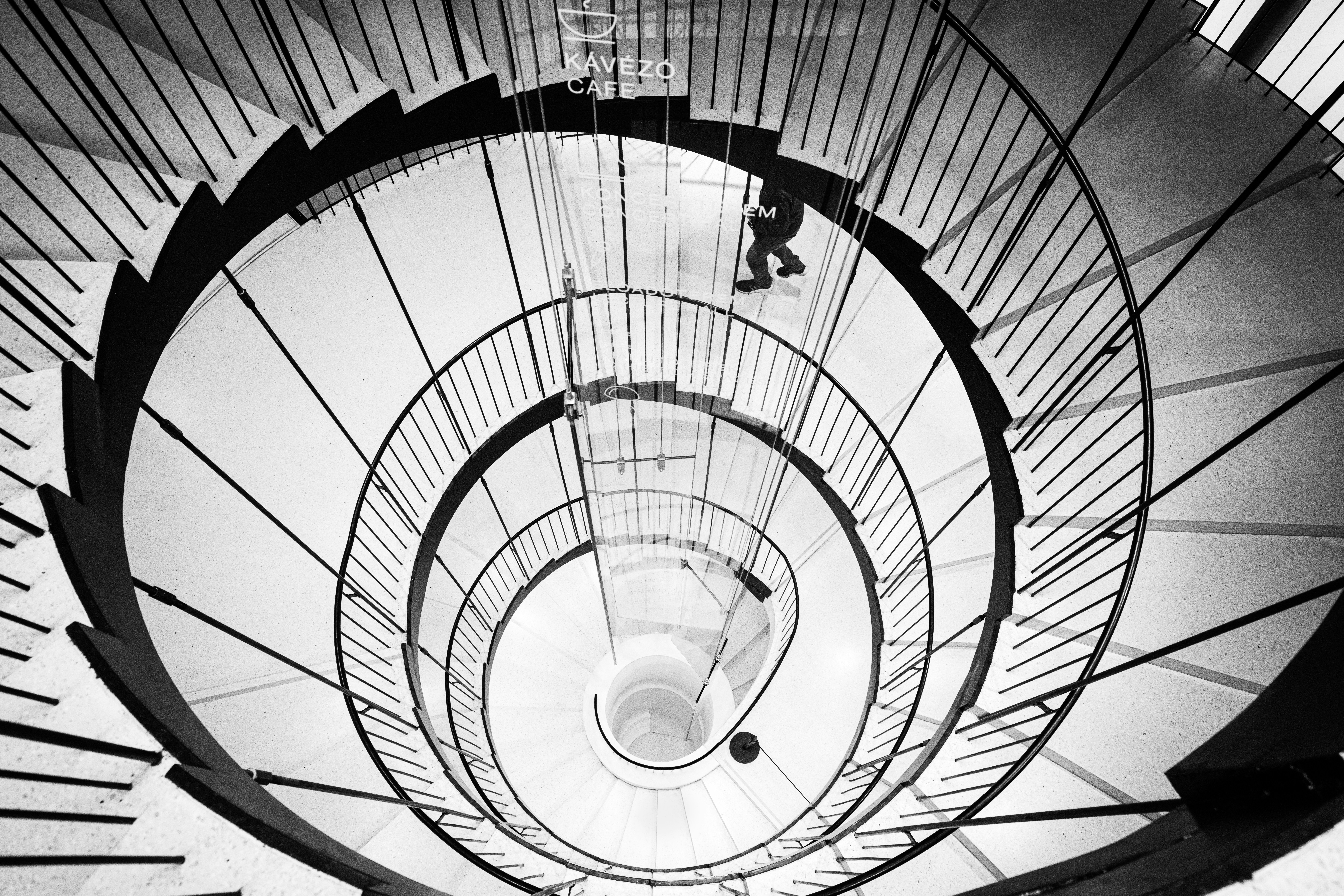 Spiral Descent: A Moment on the Circular Staircase
