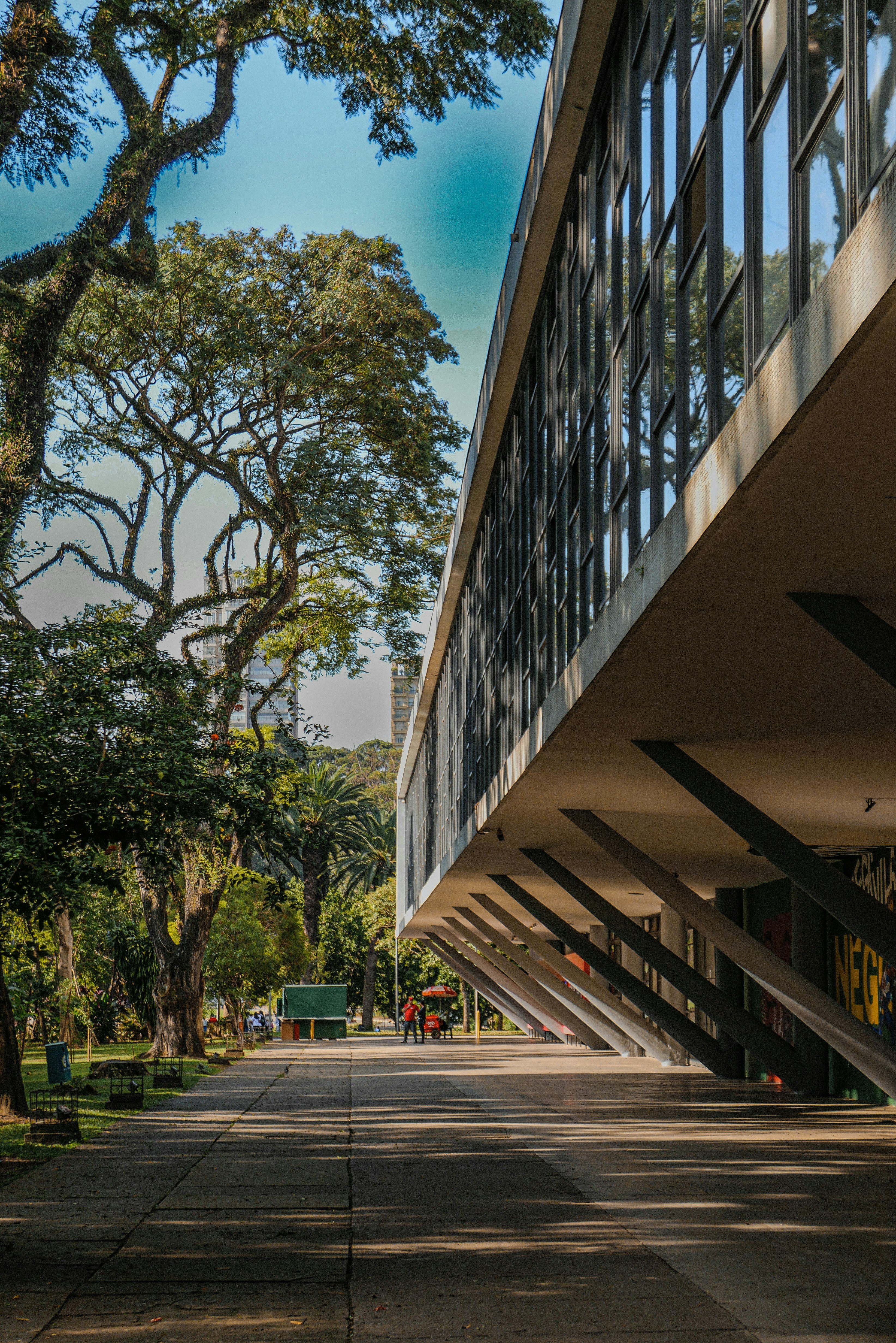 Concrete Ramp Underwatch: A Modernist Campus Corridor