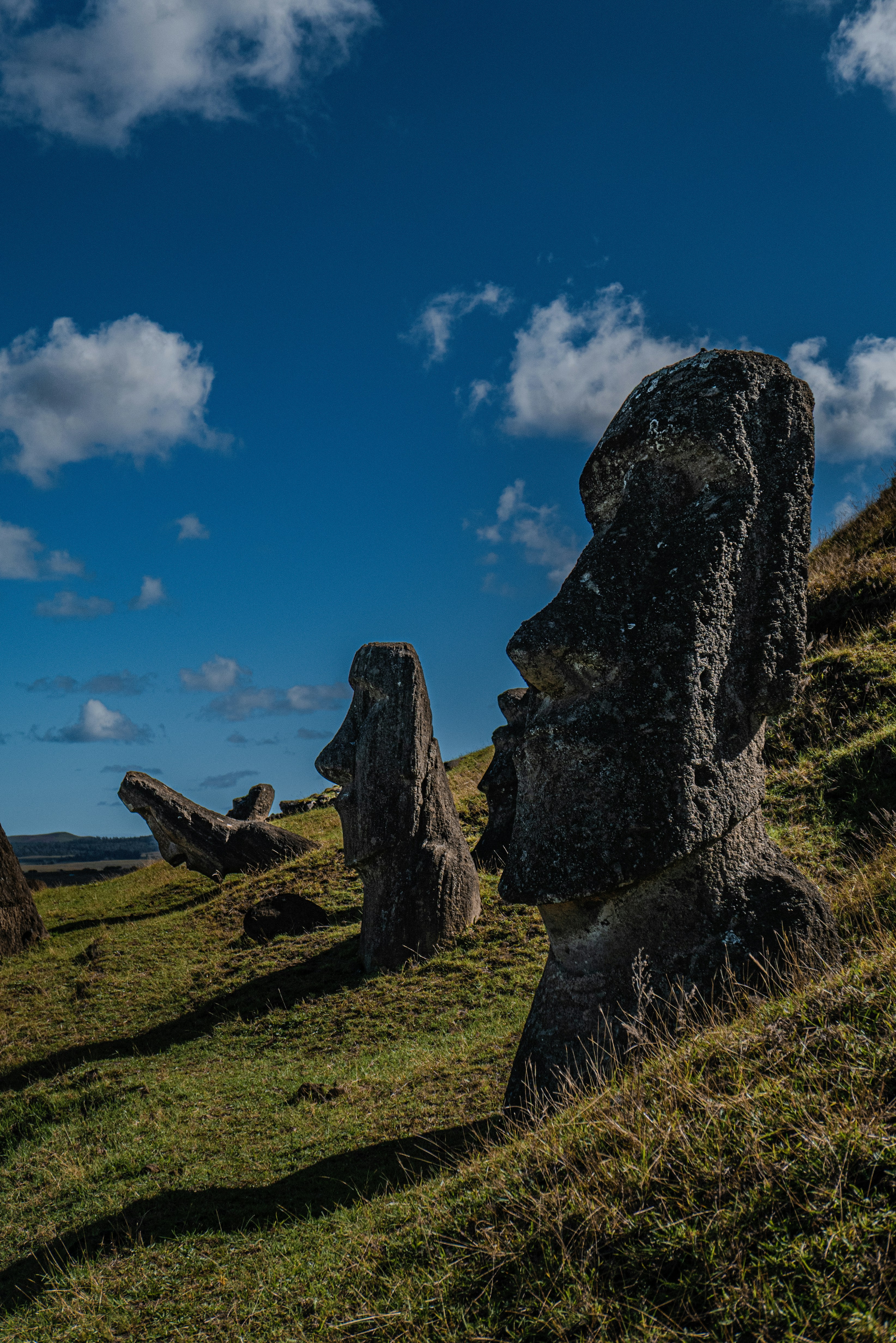 Stone Giants under a Clear Sky