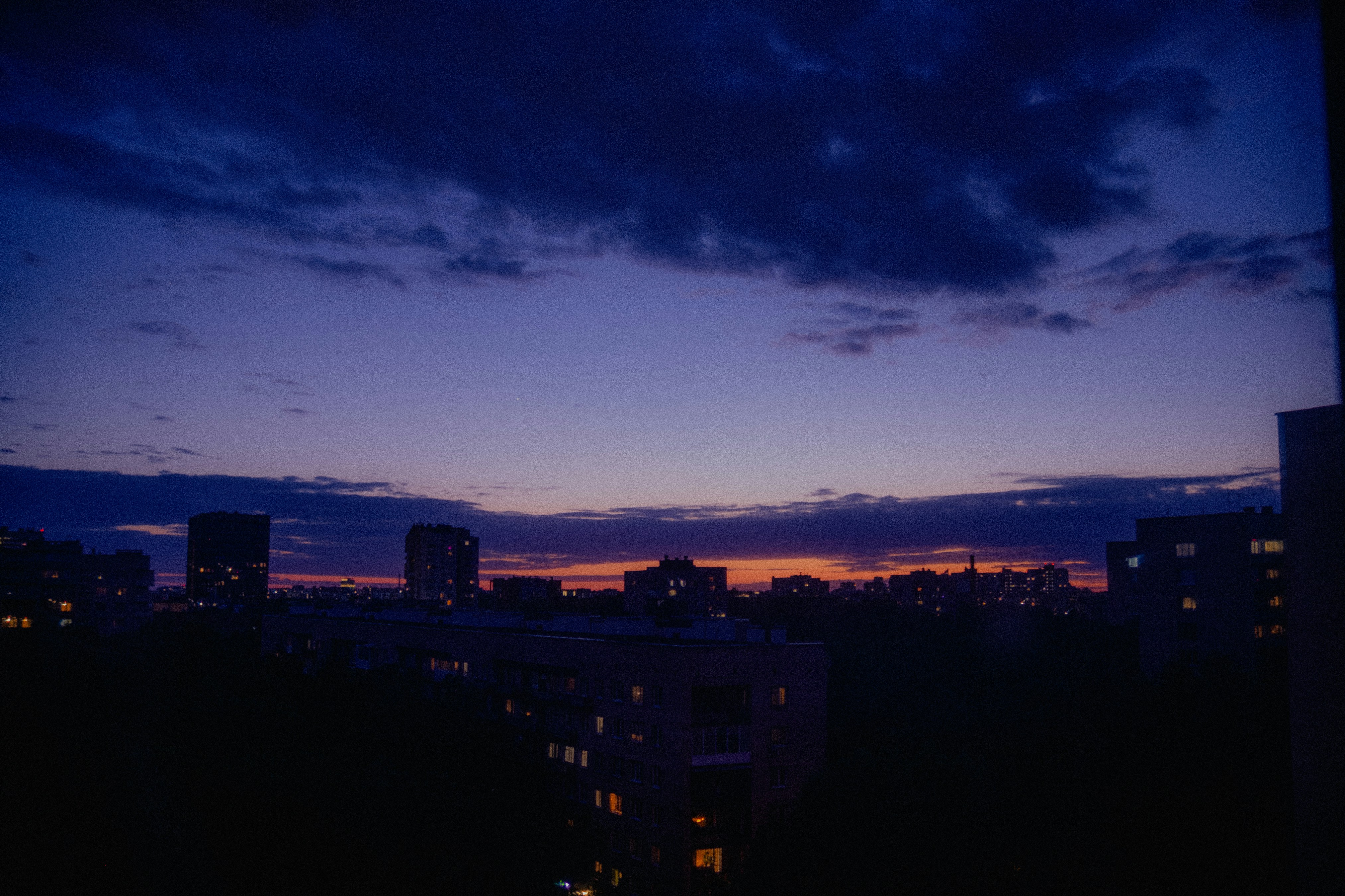 Dusk Over the Quiet City Horizon