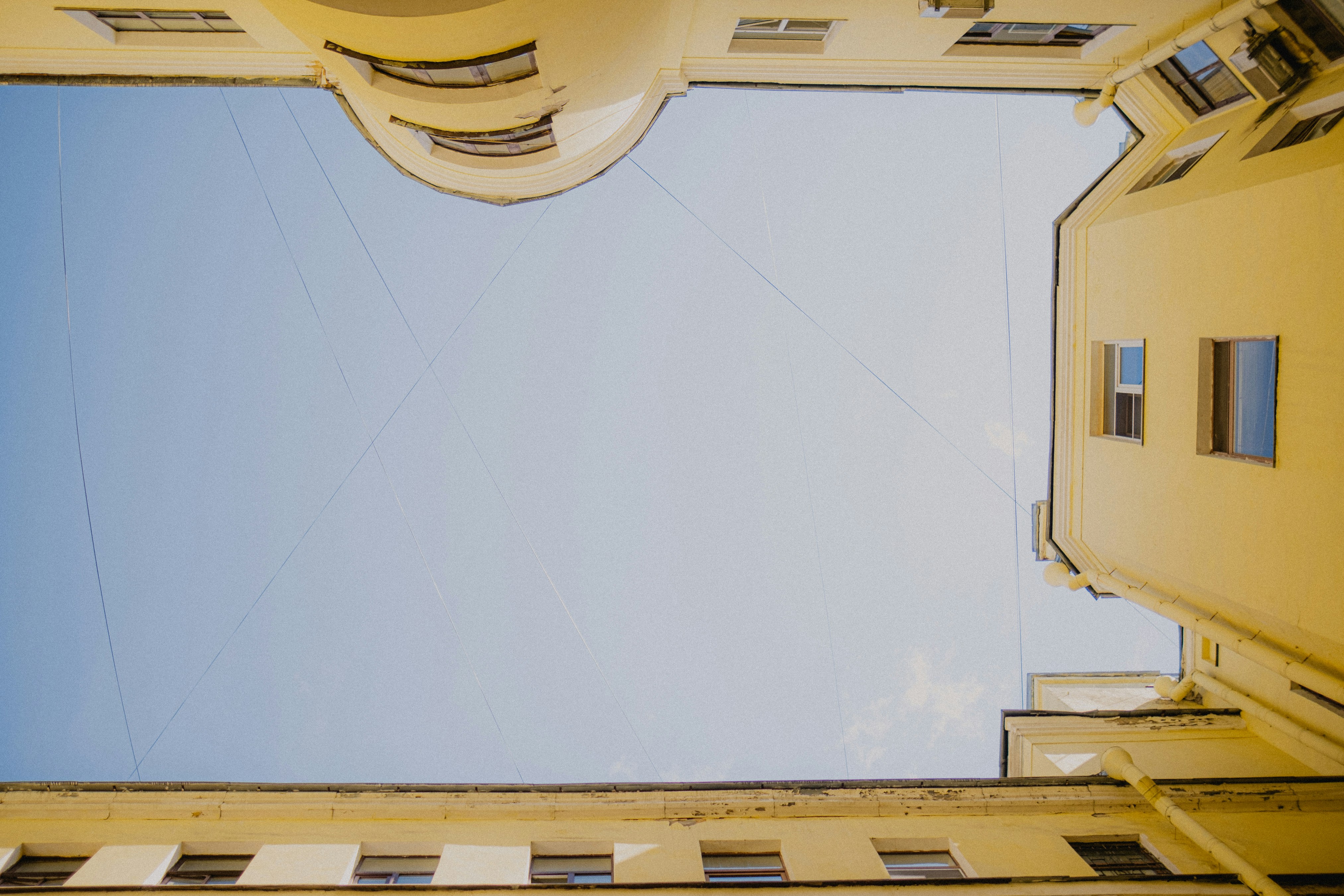 Open Sky Between Urban Hands