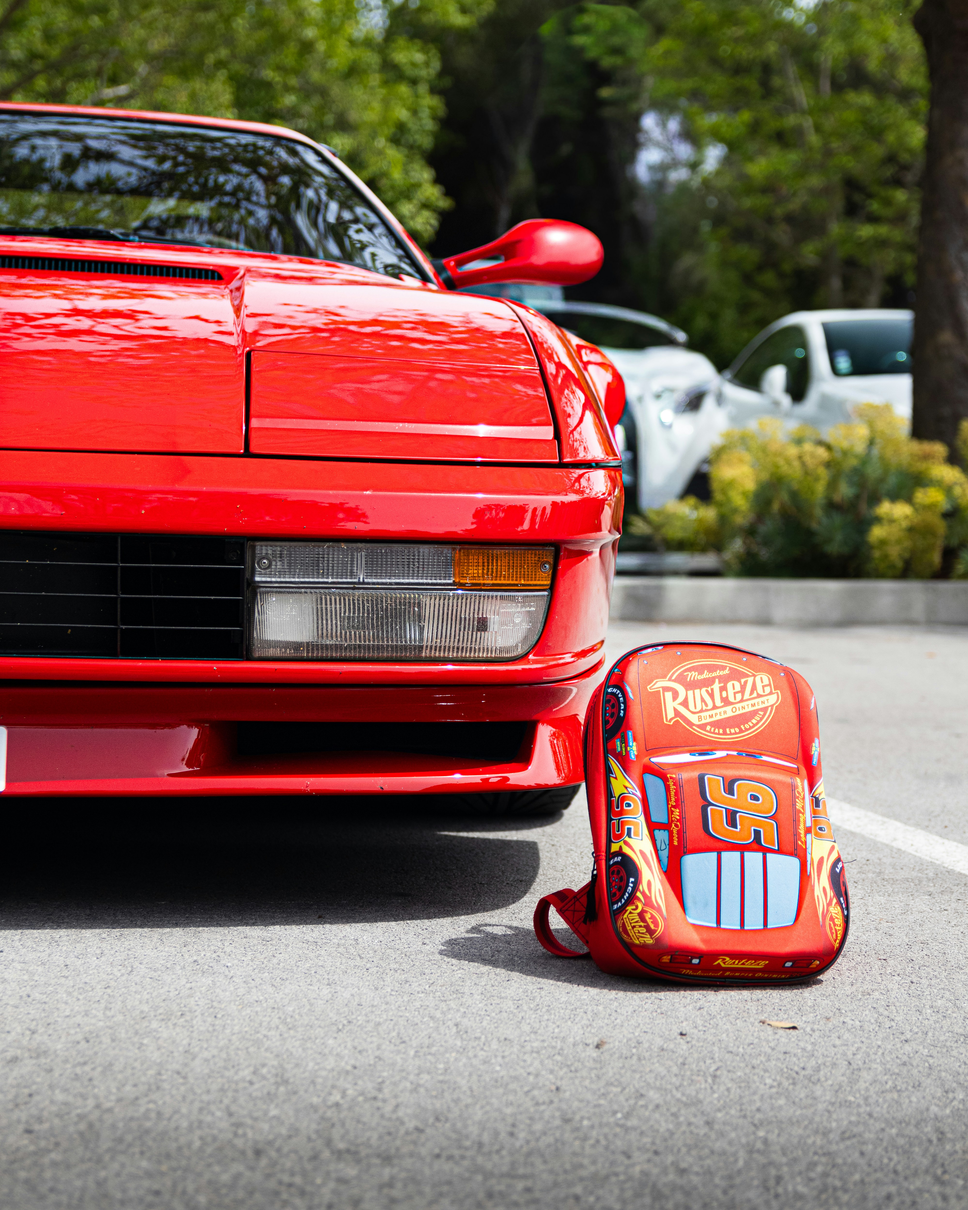 Red Glory: A Classic Car Meets a Toy Racer