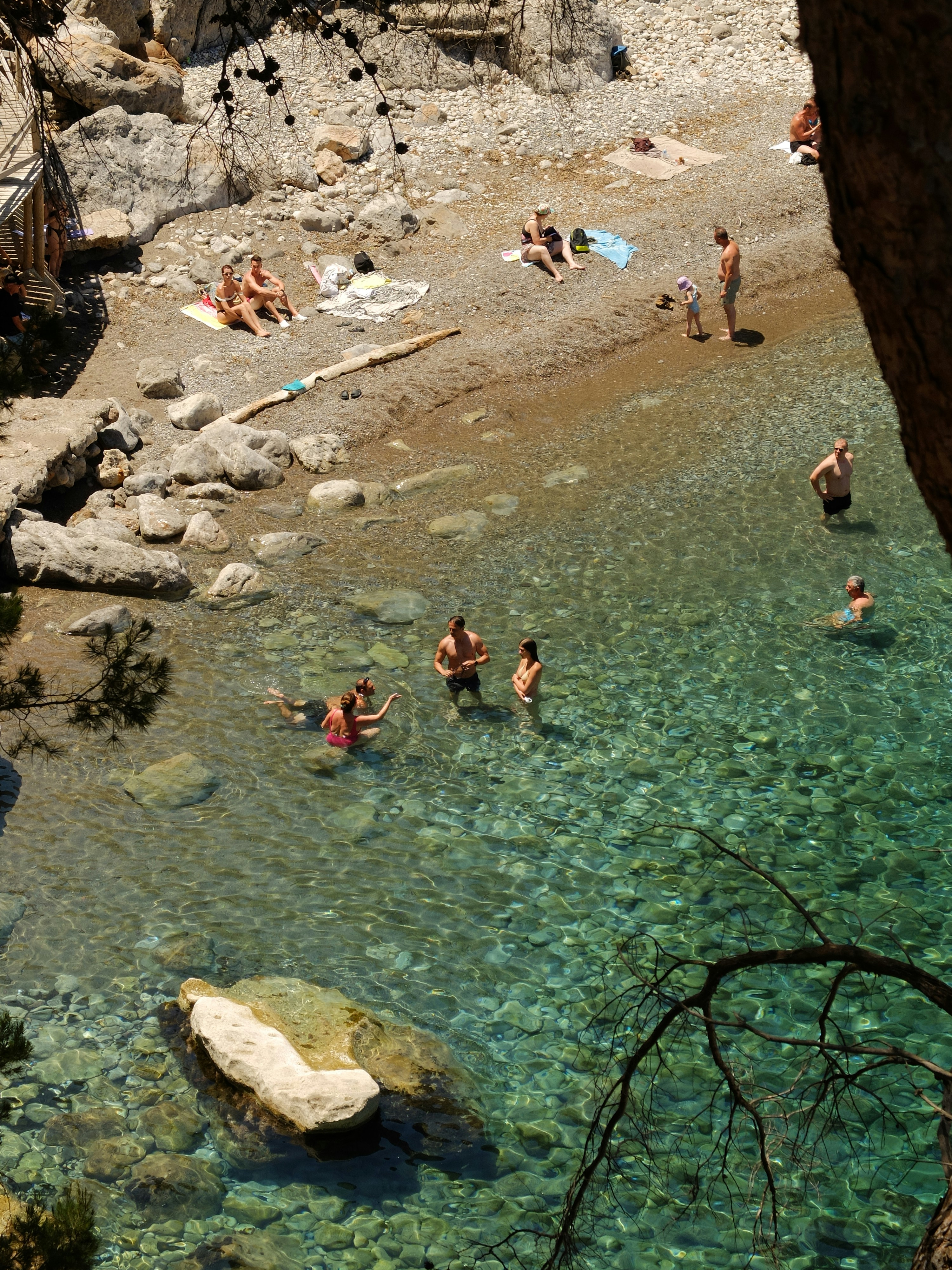 Emerald Cove: A Sunlit Swim on a Clear Mediterranean Day