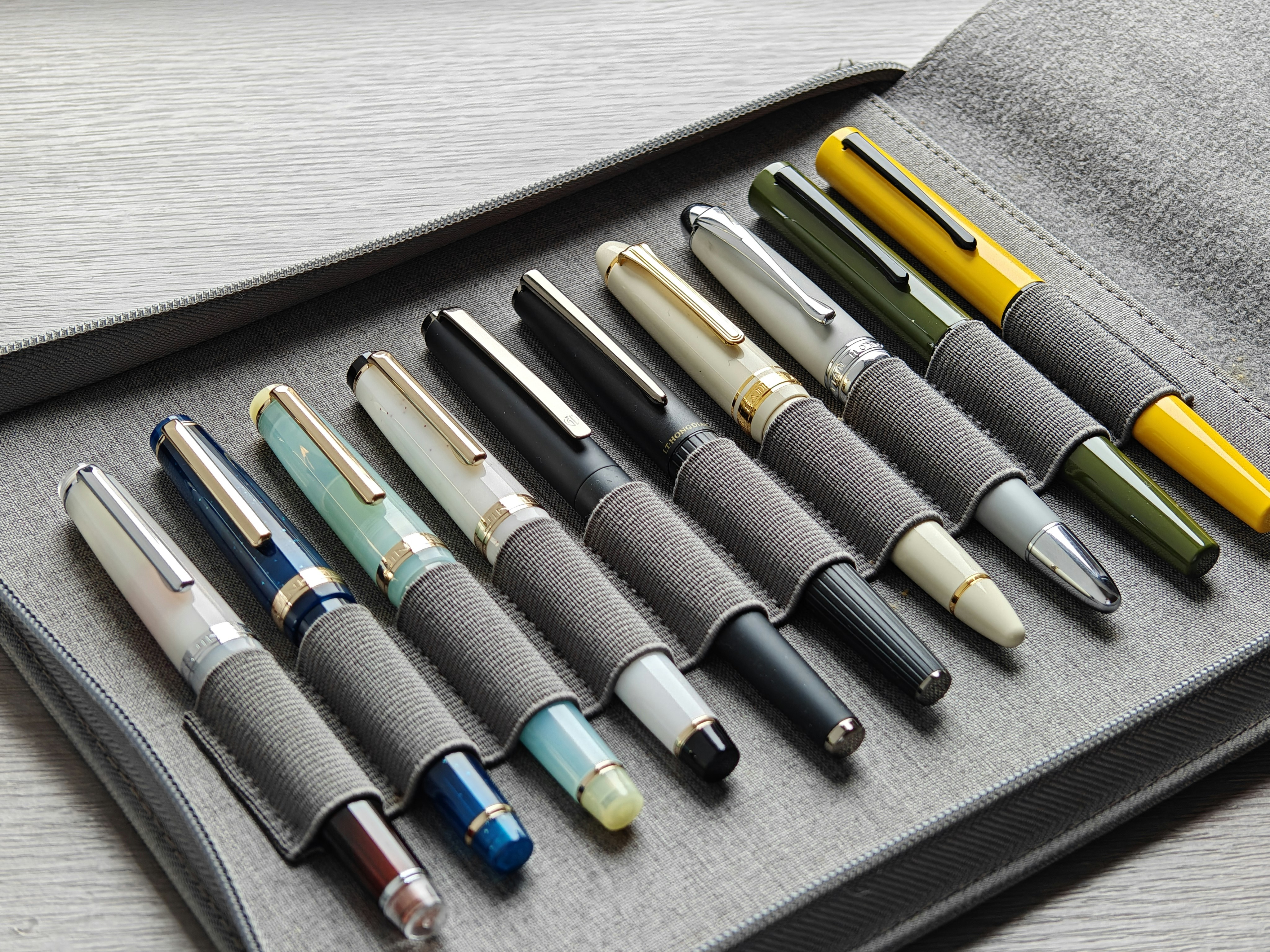 Glyphs on Leather: An Arranged Palette of Pens