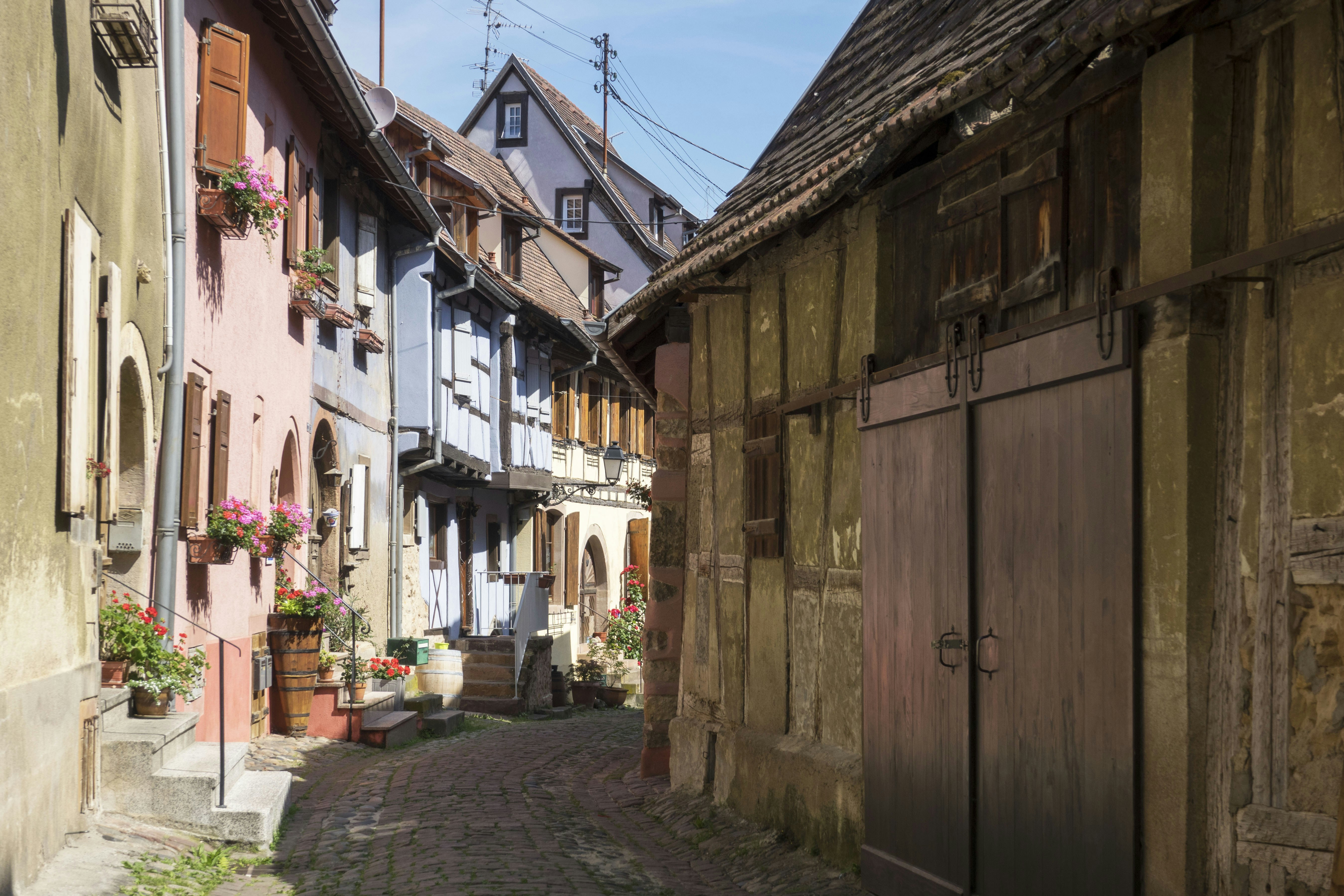 Colorful Rue with Timeless Timber Facades