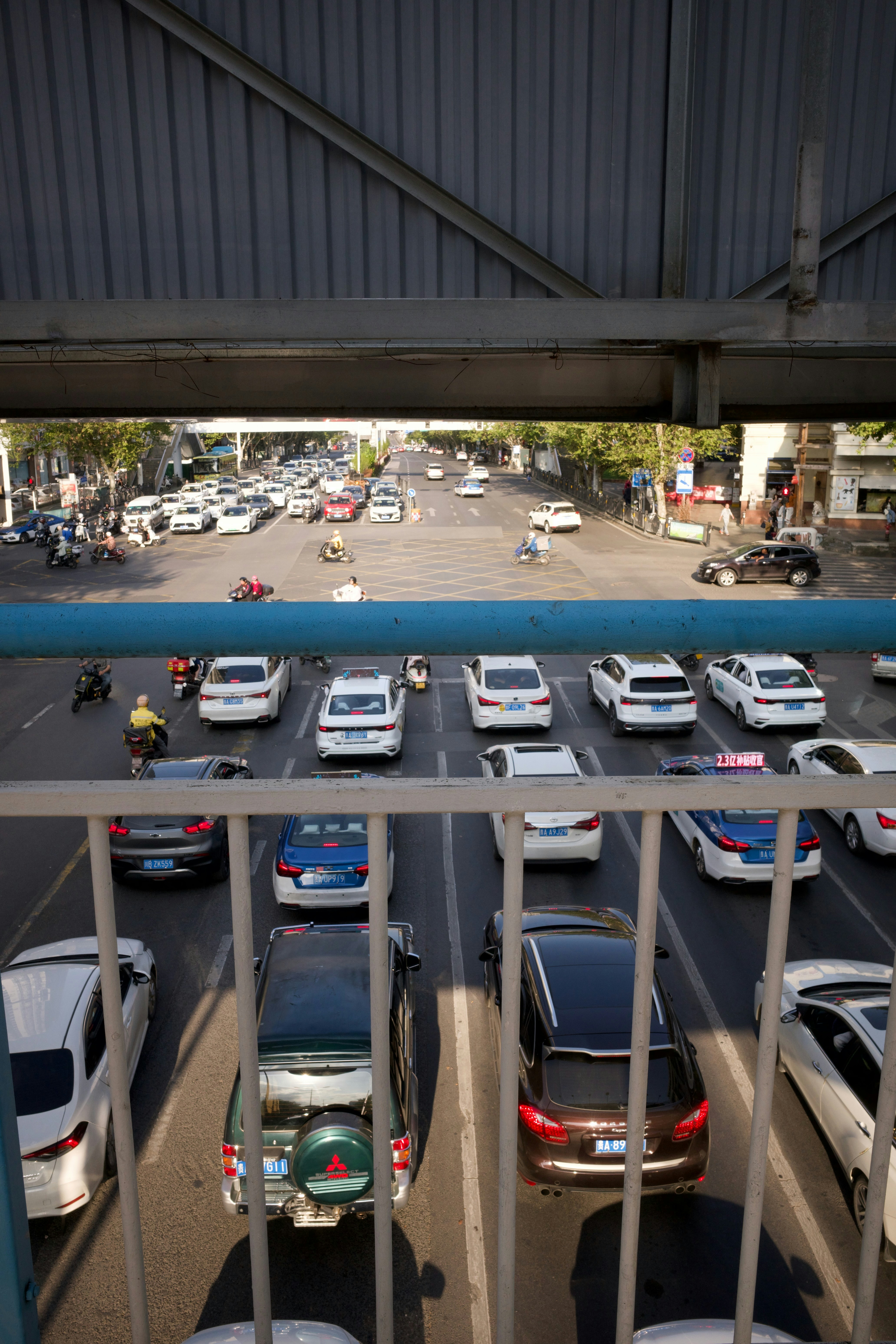 Highway Gridlock Under the Overpass