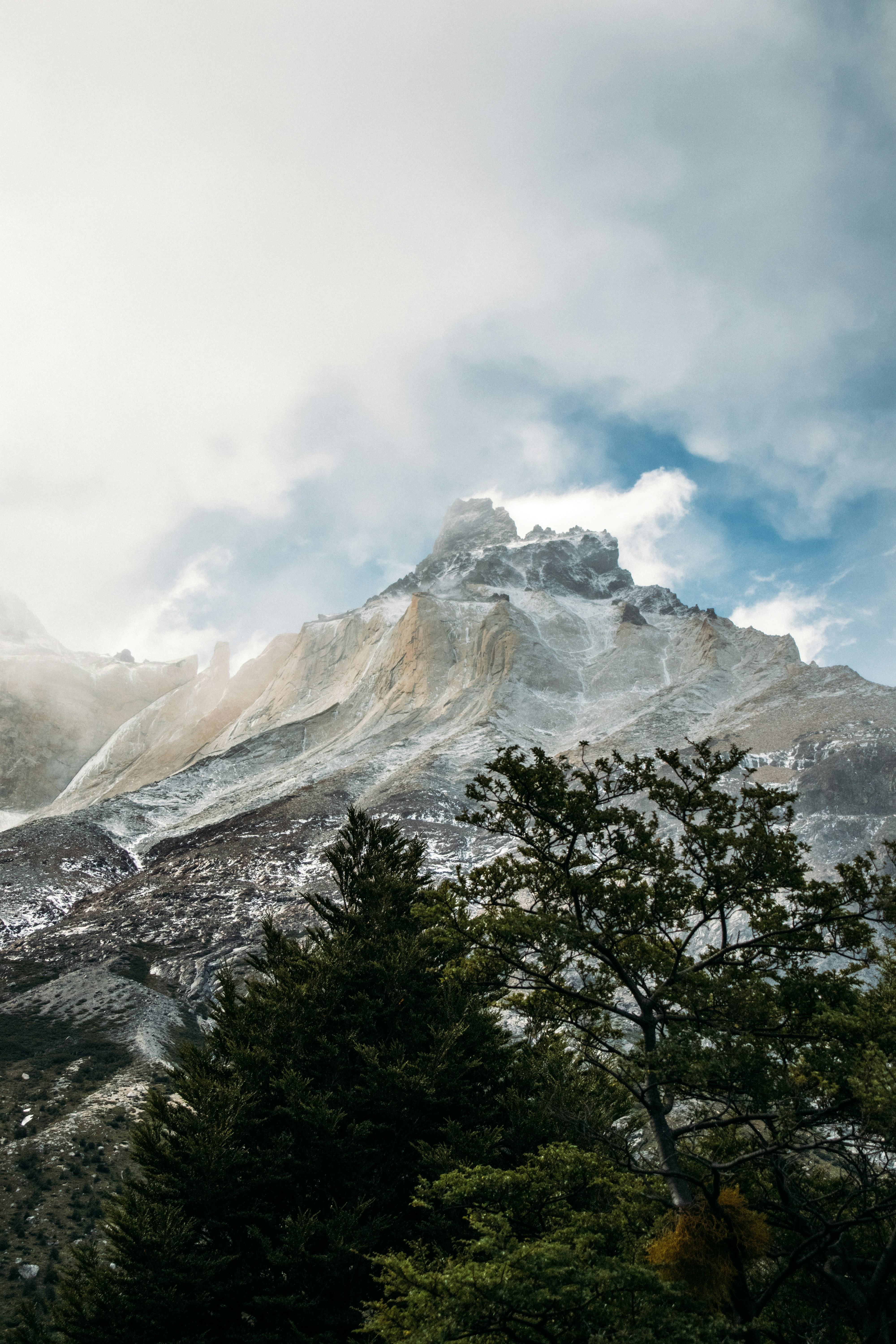 Snow-kissed Peak Pierced by Morning Light
