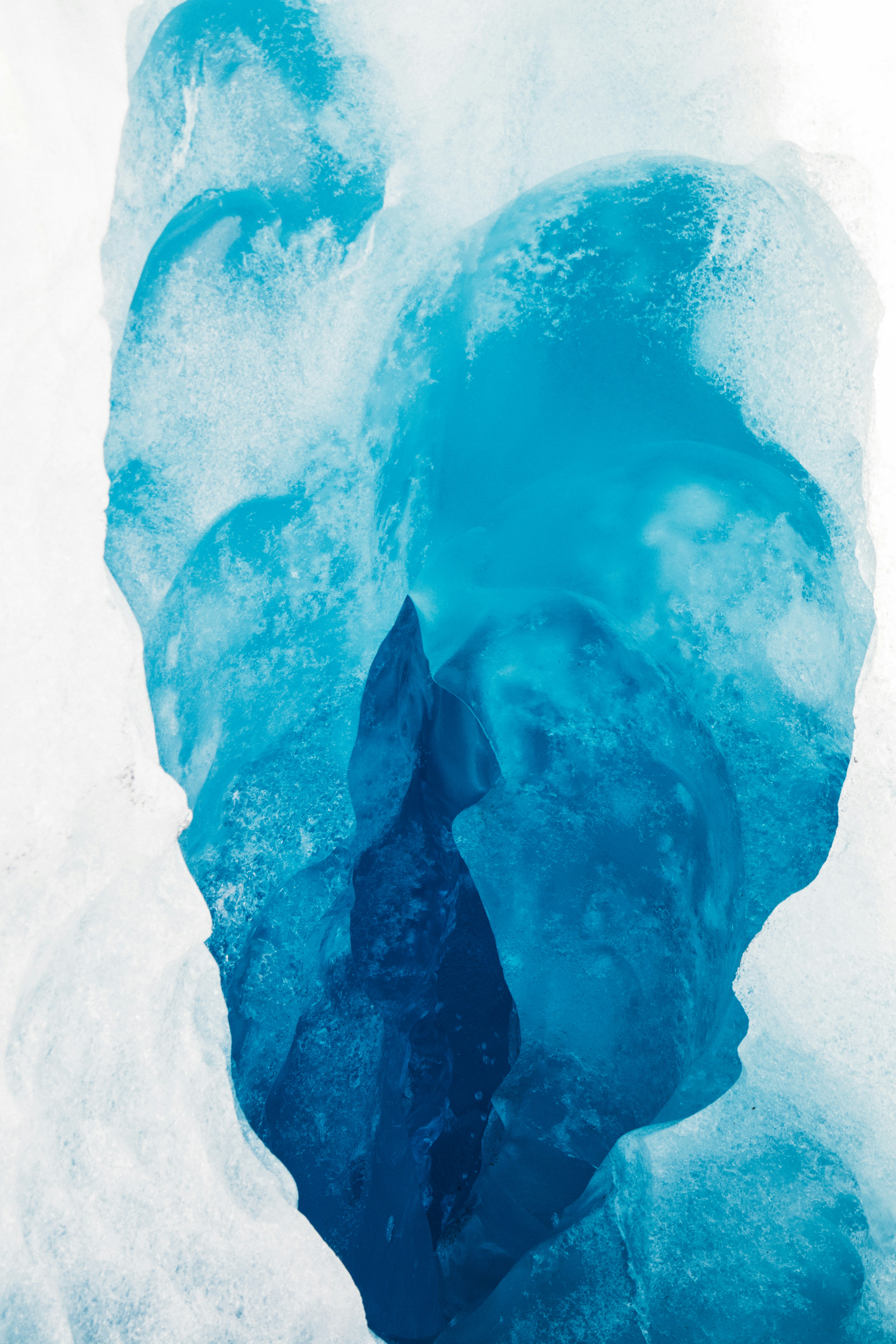 Glacial Vein: A Portrait Within the Ice Cathedral