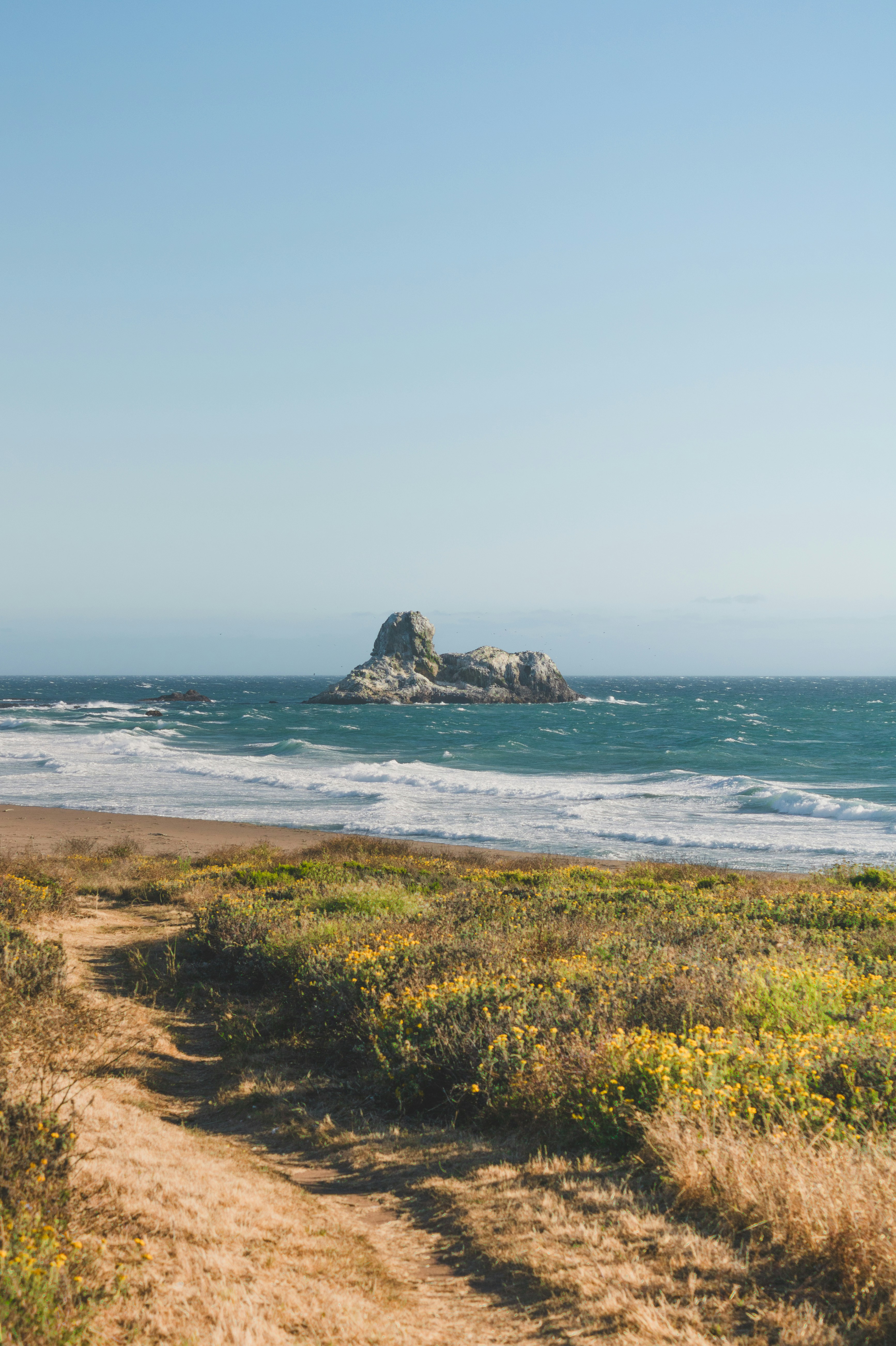 Sea Stack on a Quiet Horizon