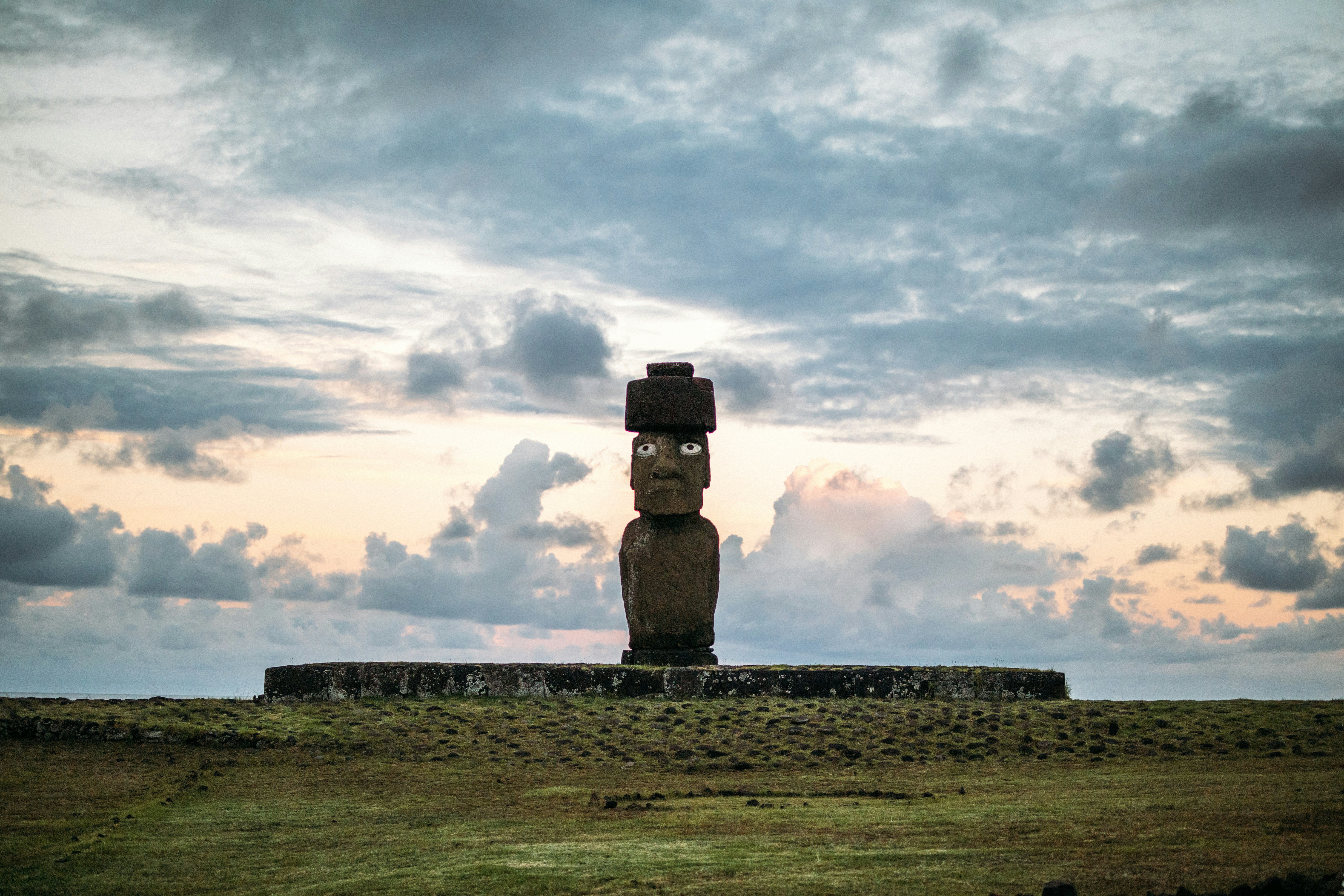 Stone Sentinel Under a Painted Sky