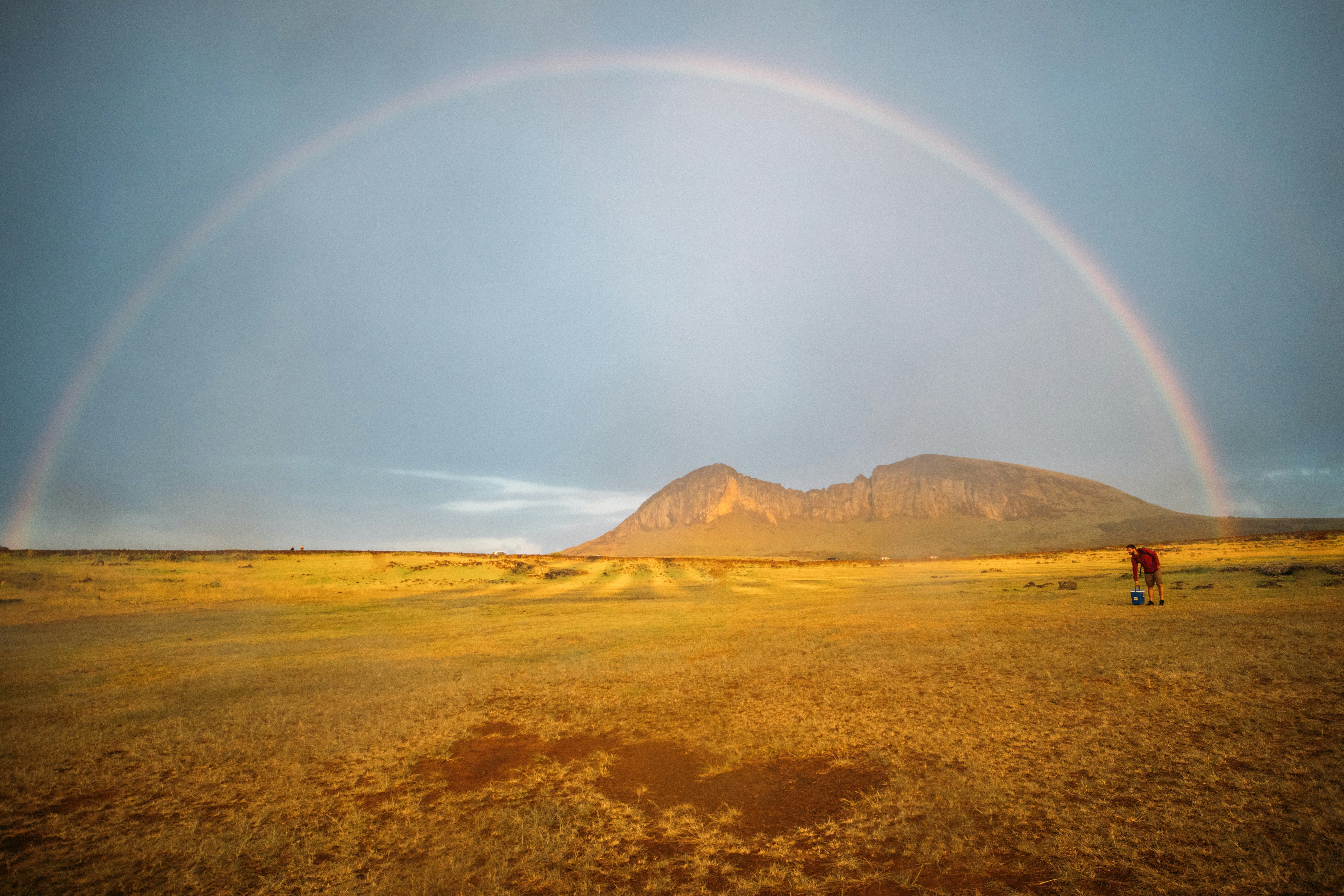 Double Arc Over the Gently Rolling Plains