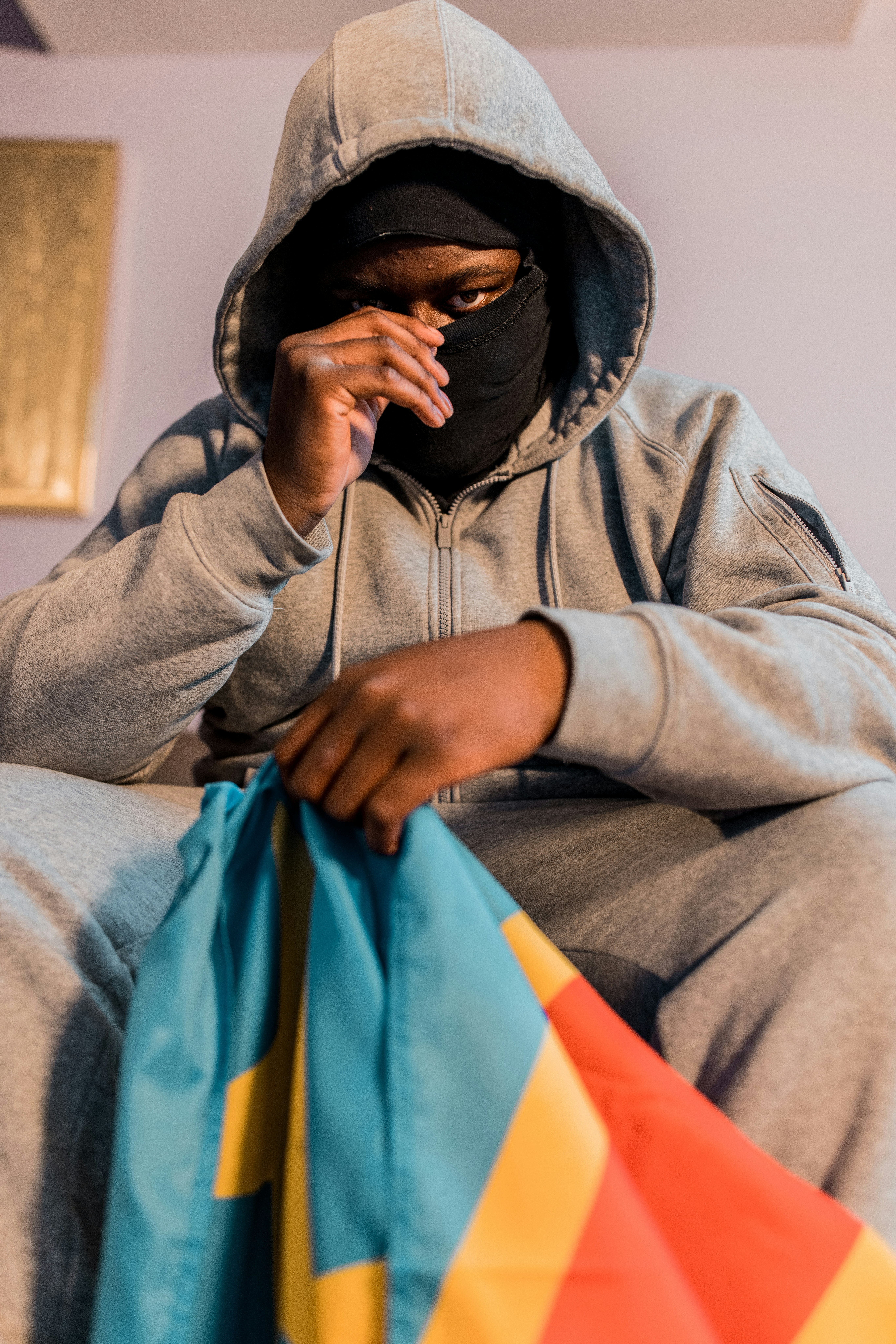 Masked Vigilante with a Colorful Fold