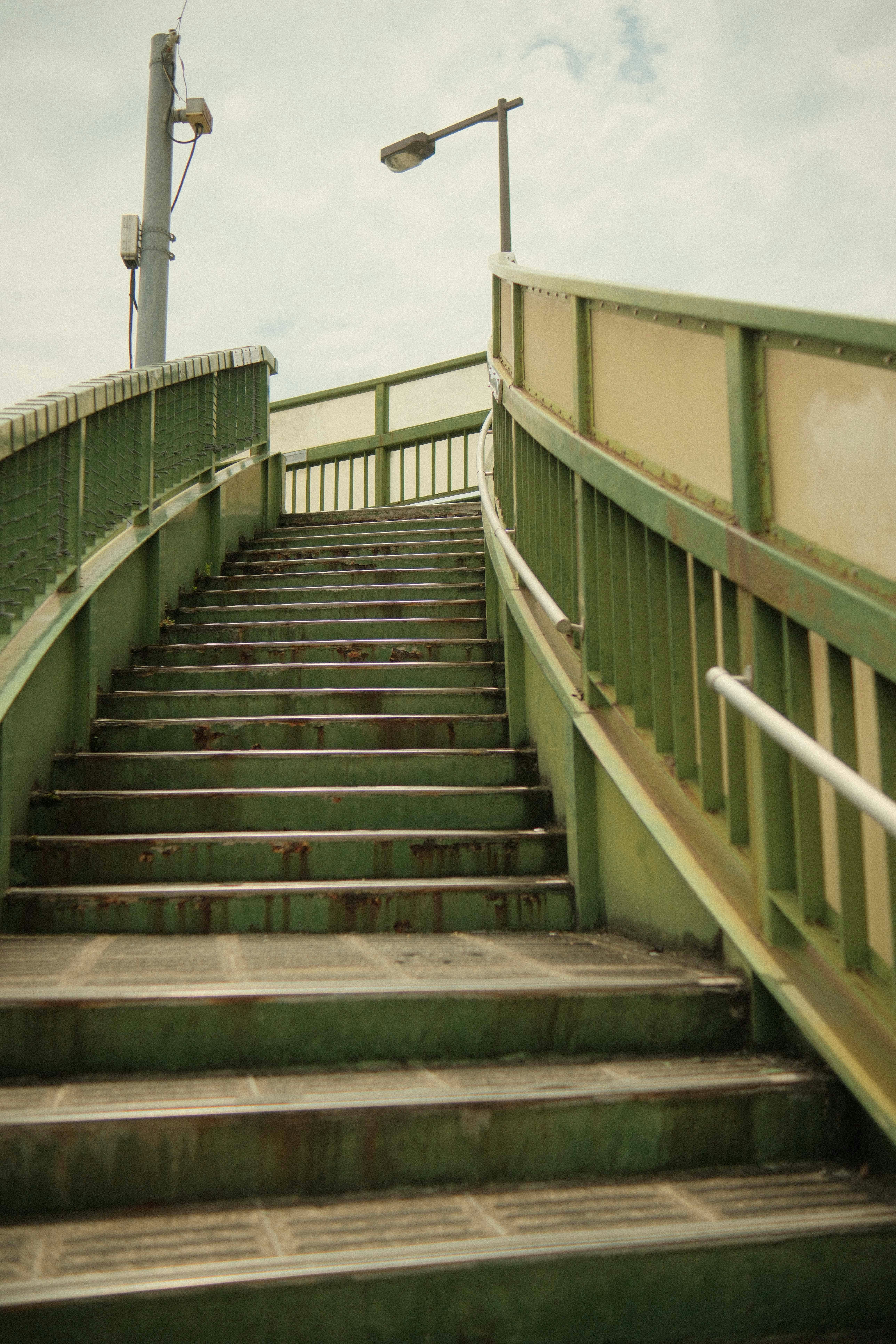 Emerging from the Green Staircase