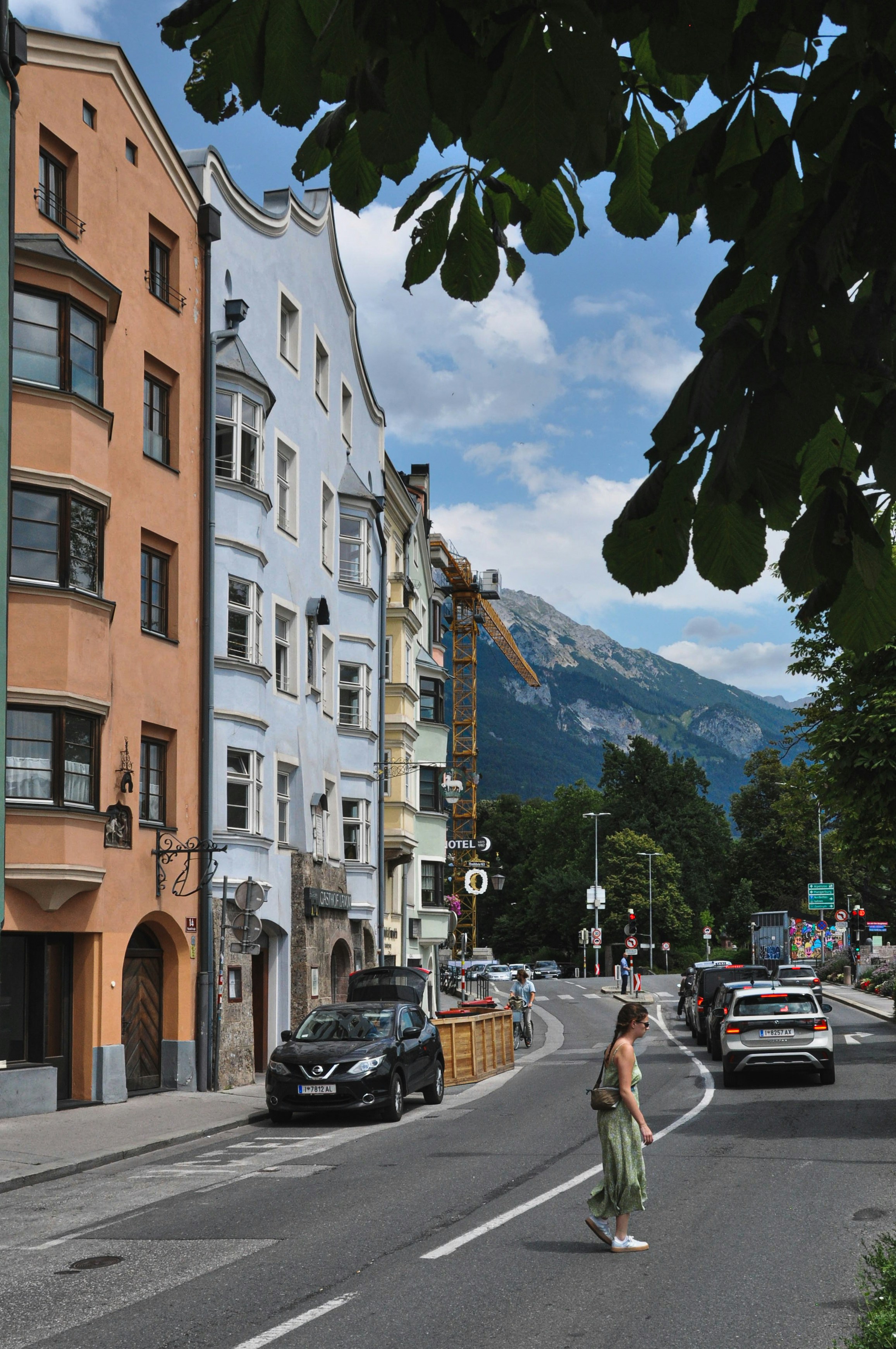 Crossroads of Colorful Facades
