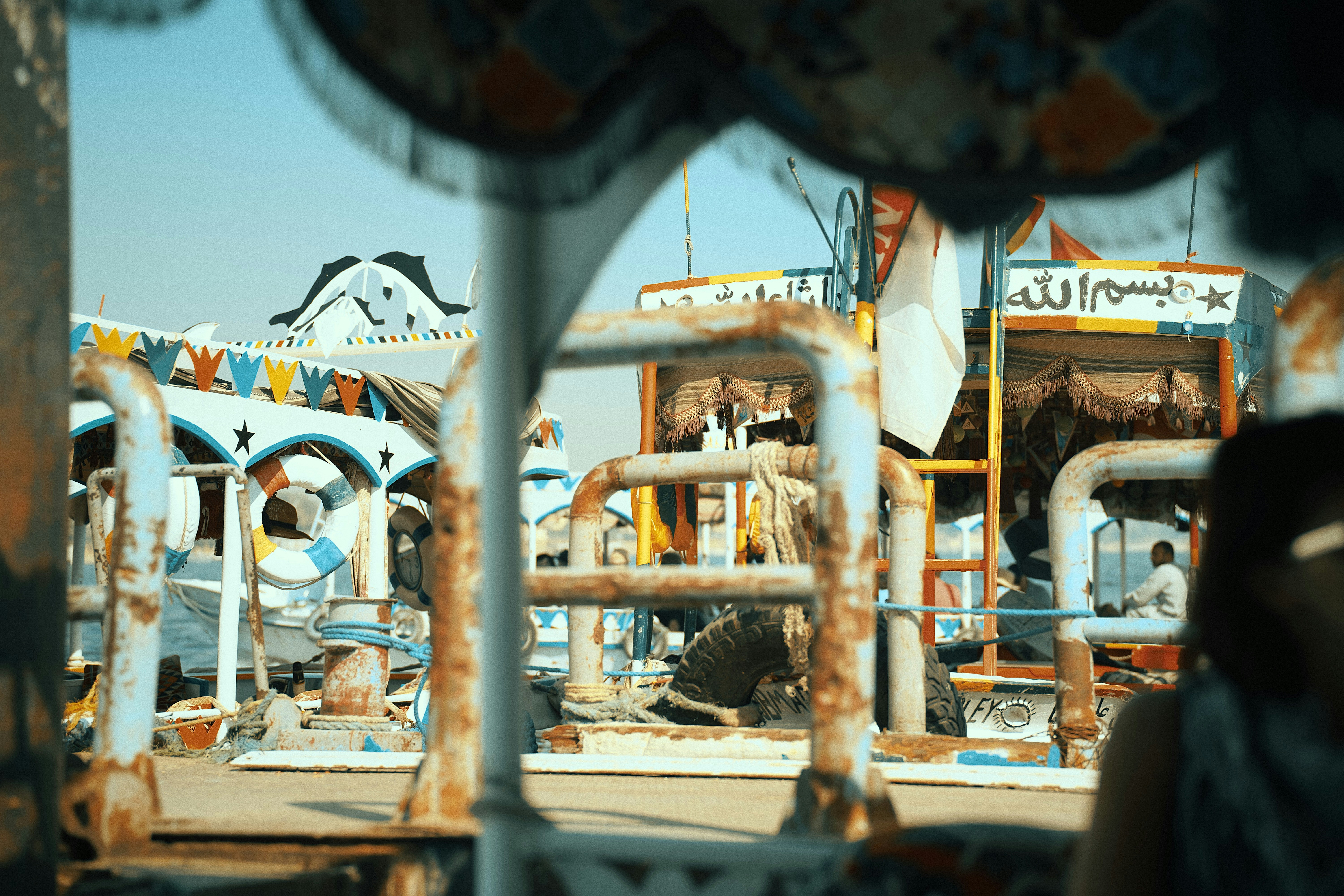 Rust and Rides: A Sunlit Carnival Frame