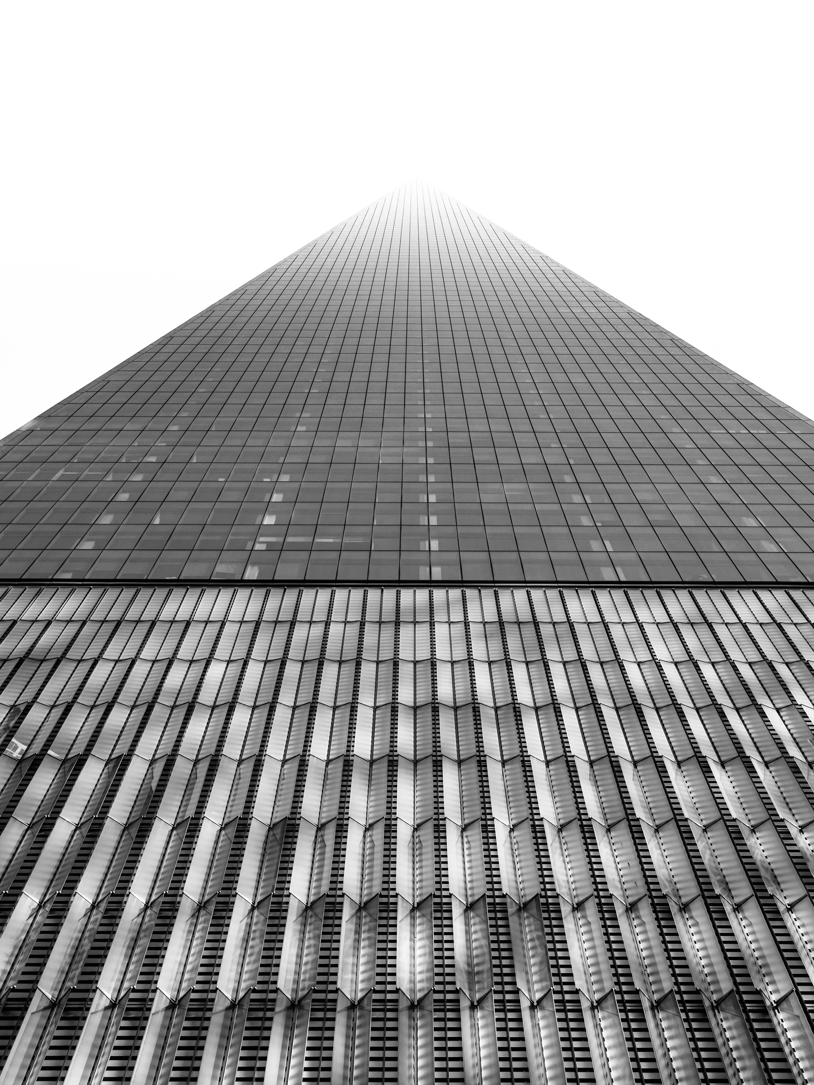 Vertical Ascent: A Monochrome Needle Pointing Skyward