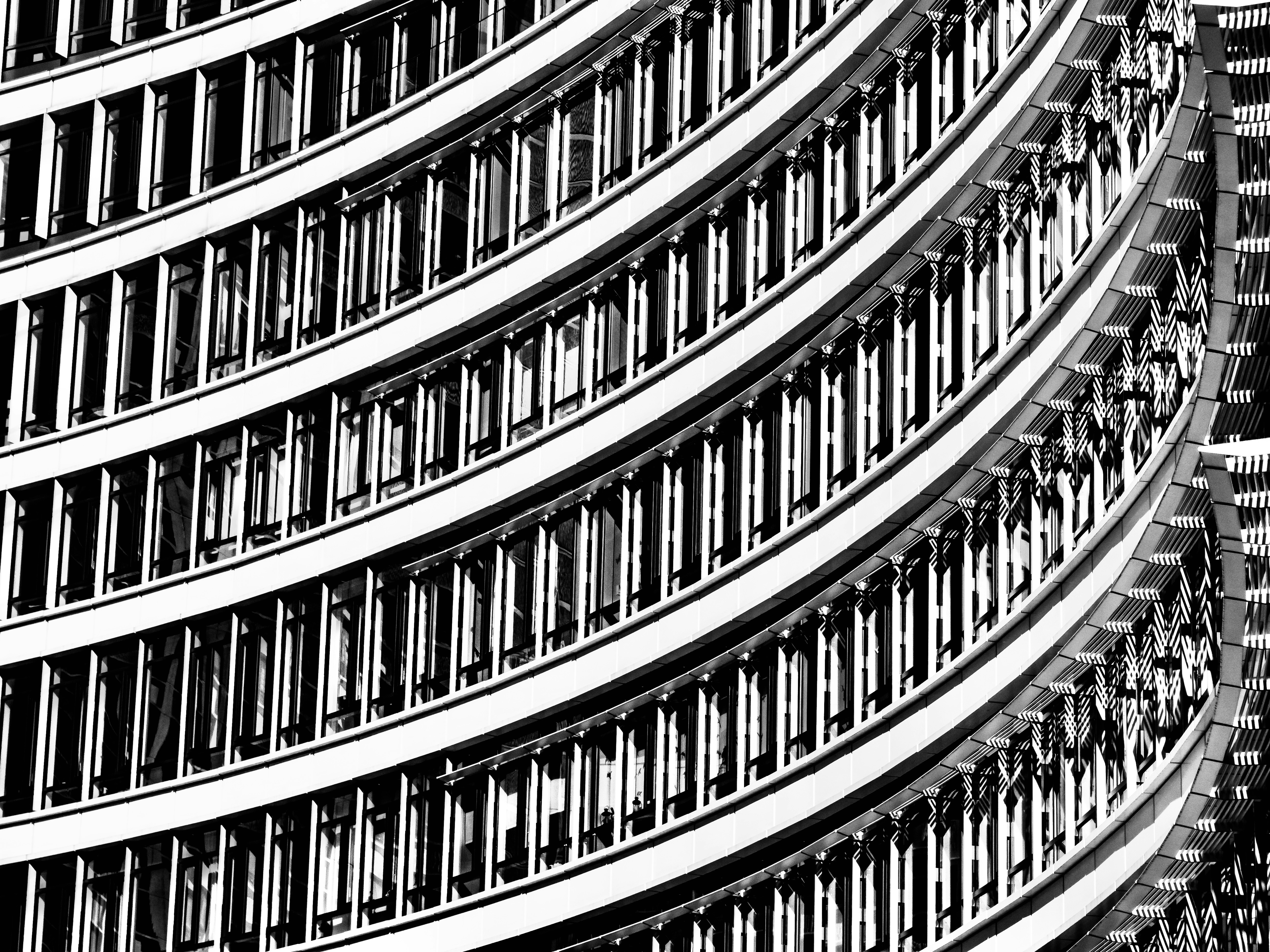 Curved Echoes: Repeating Arches of a Monumental Façade