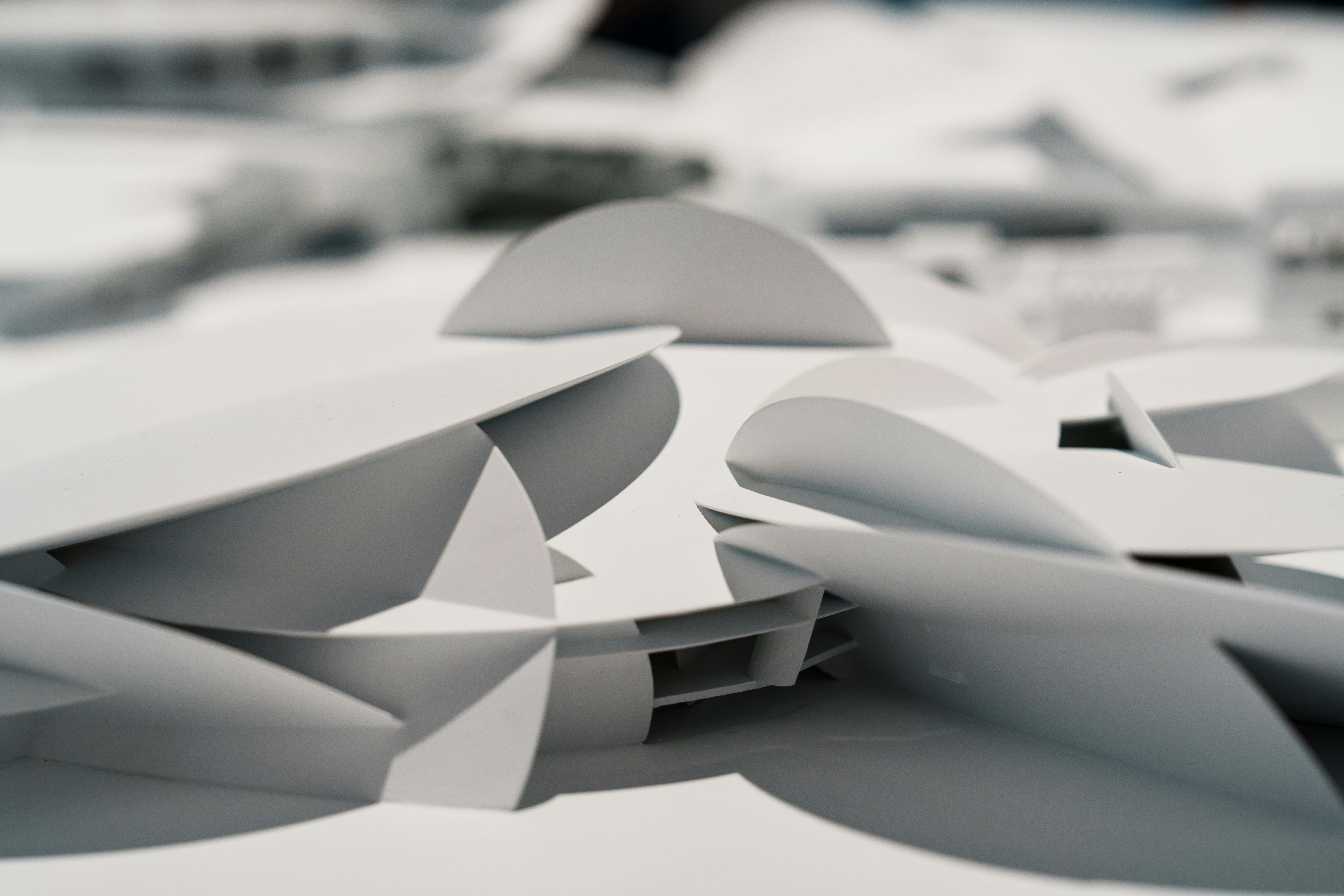Concrete Shadows: An Abstract Landscape of Curves and Planes