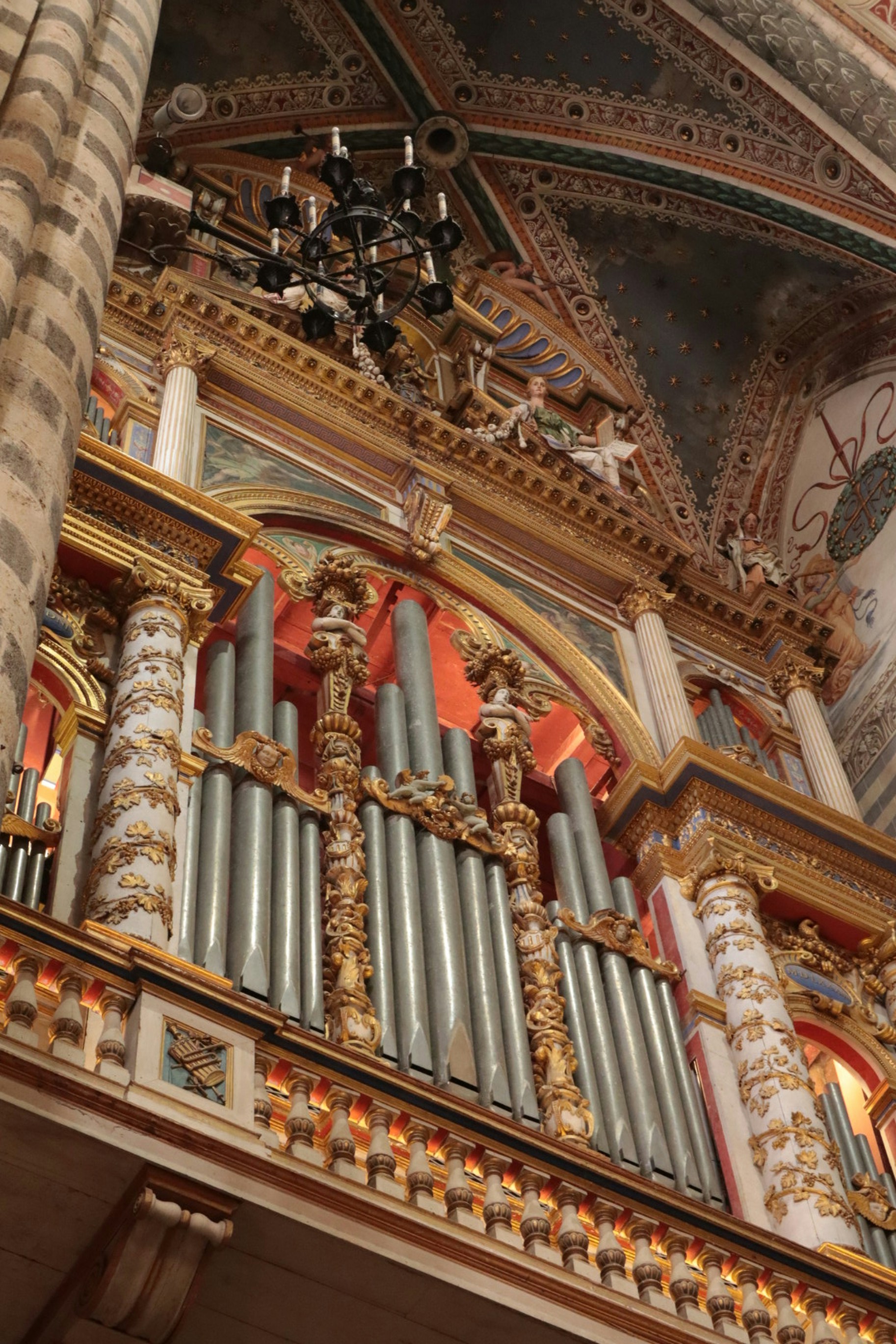 Ornate Organ Loft Under Historic Vaults