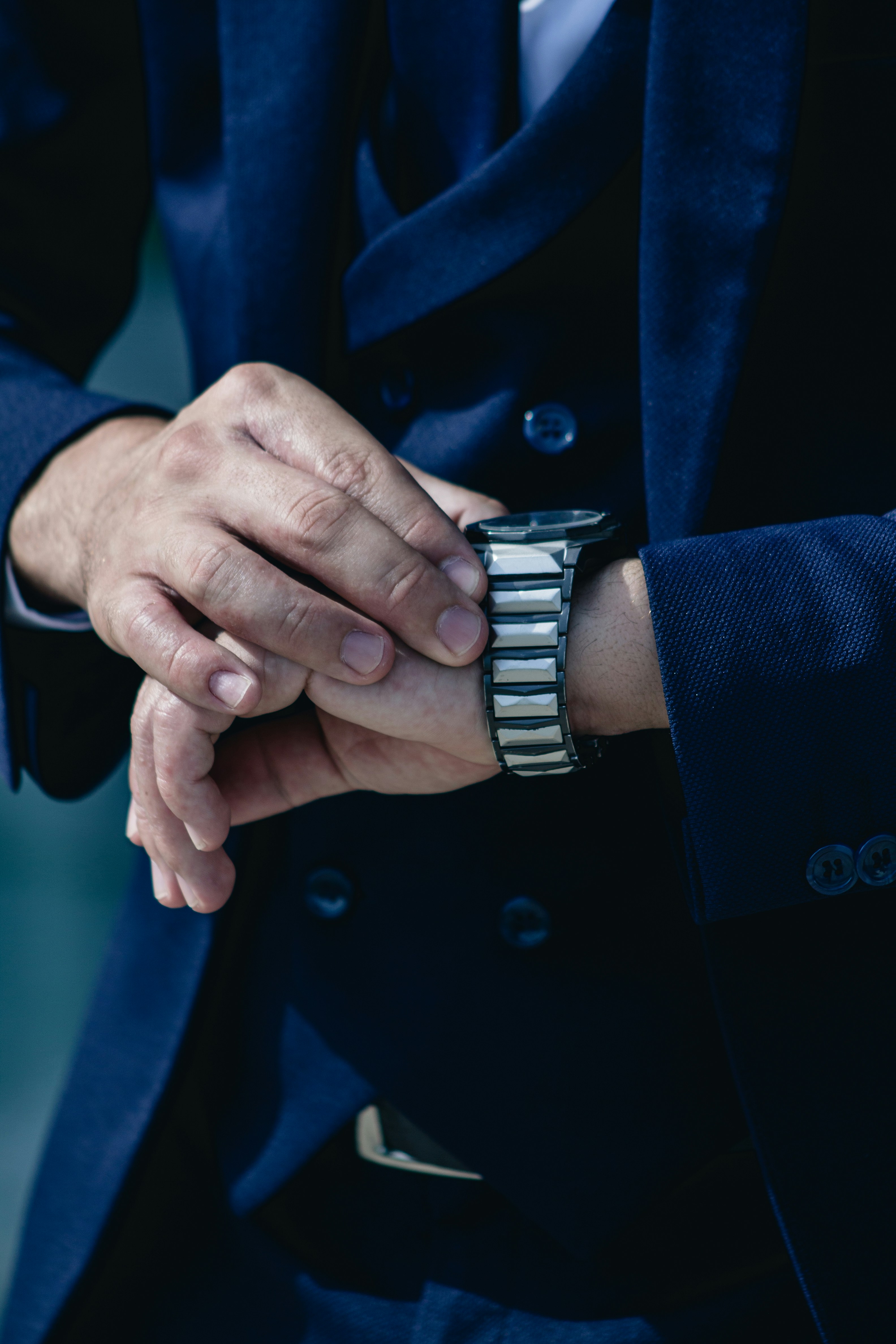 Wristwatch Moment: Quiet Precision in a Suited Silhouette