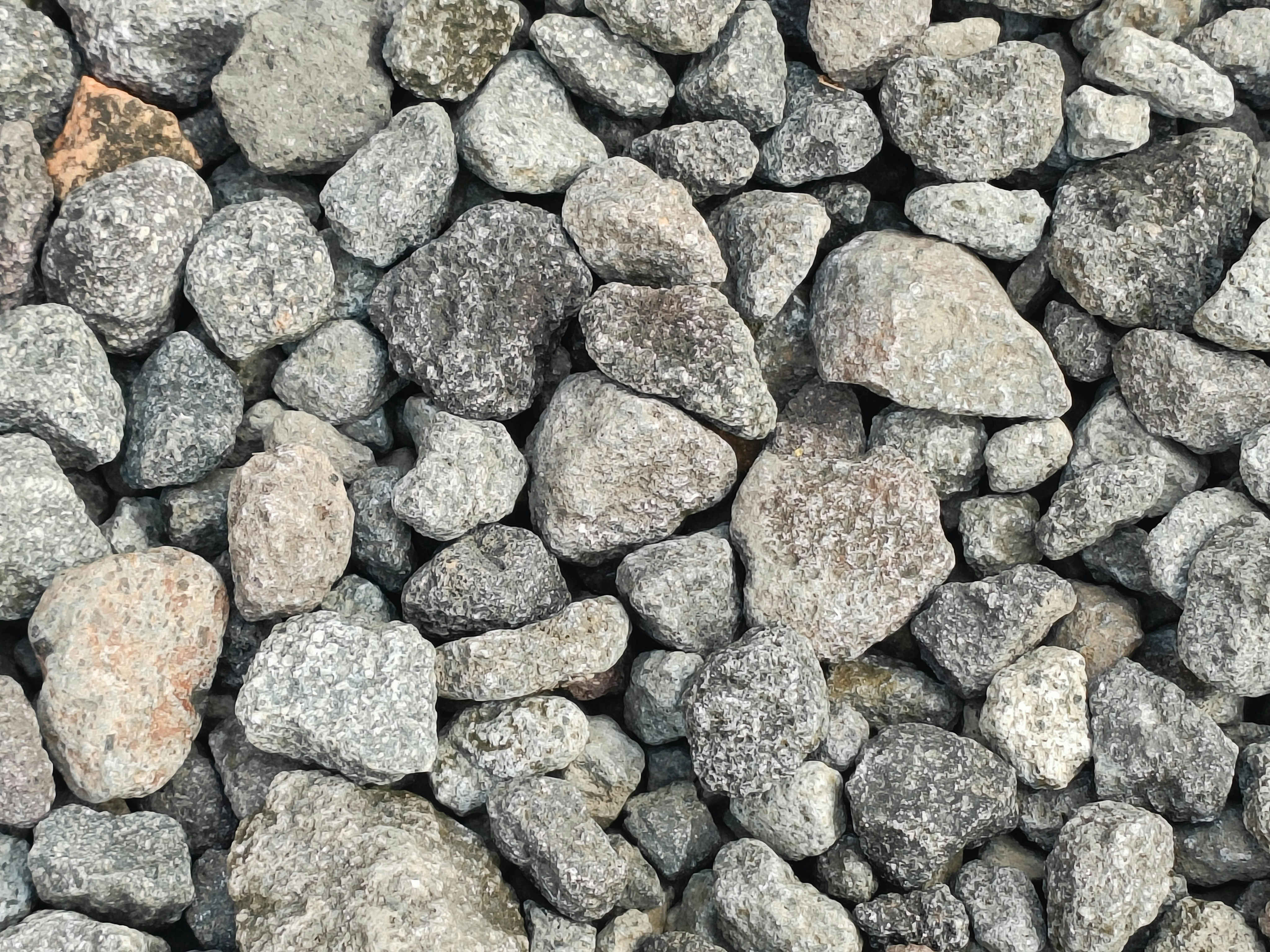 Pebble Mosaic: Close-Trim of Granite Gravel