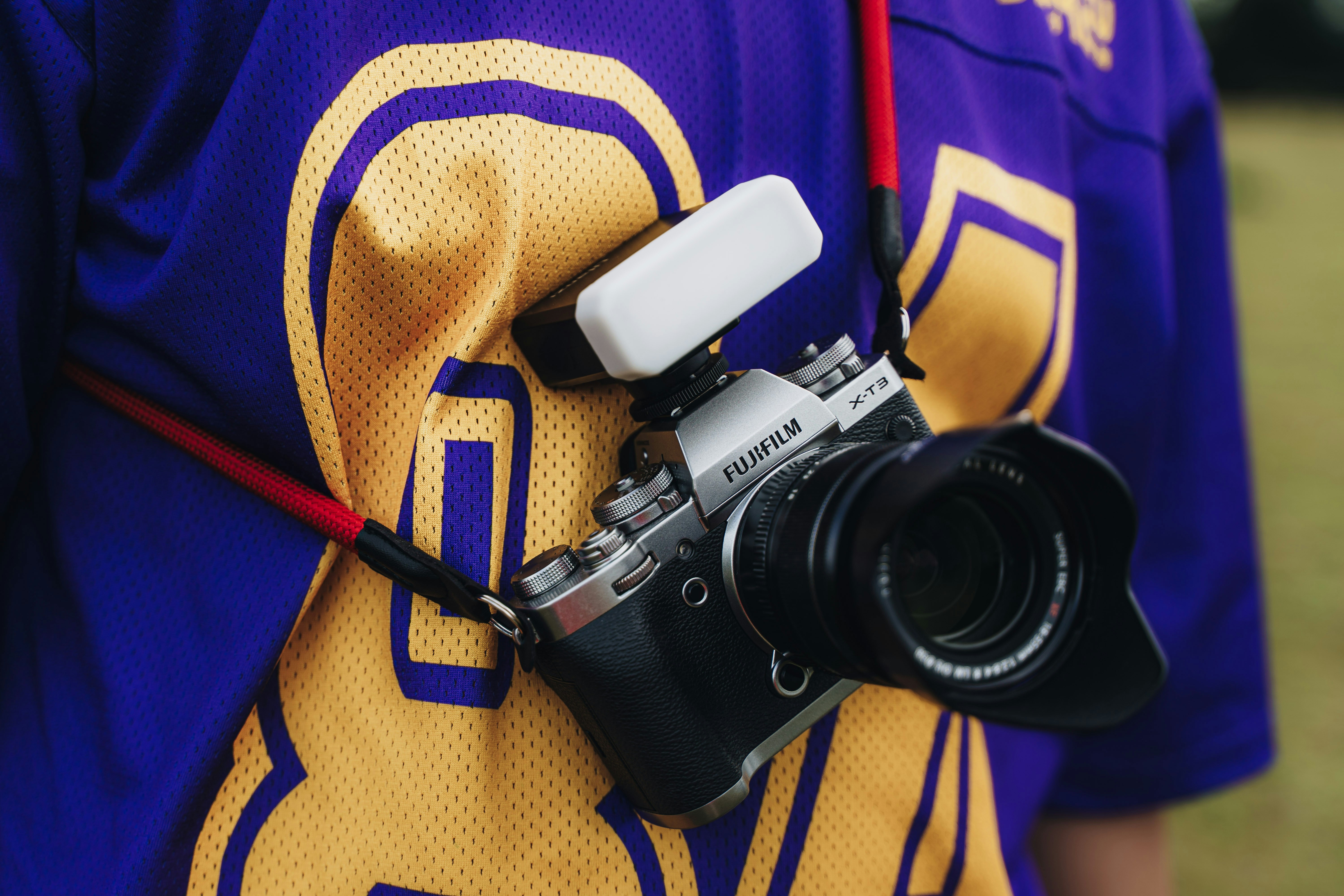 Purple Jersey Spotlight: A Fujifilm Mirror in Action