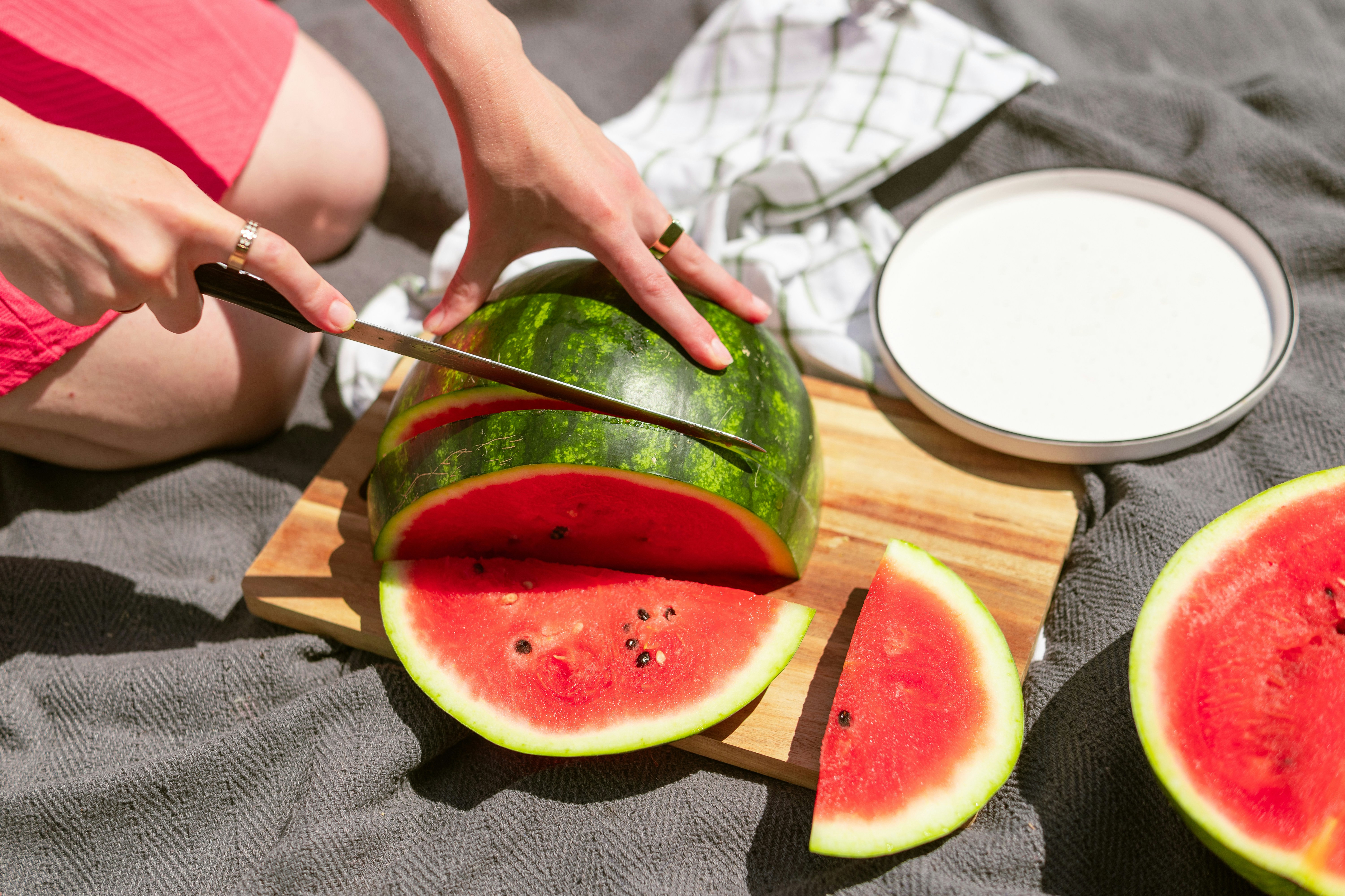 Slice of Summer: A Watermelon Picnic Cut at the Board