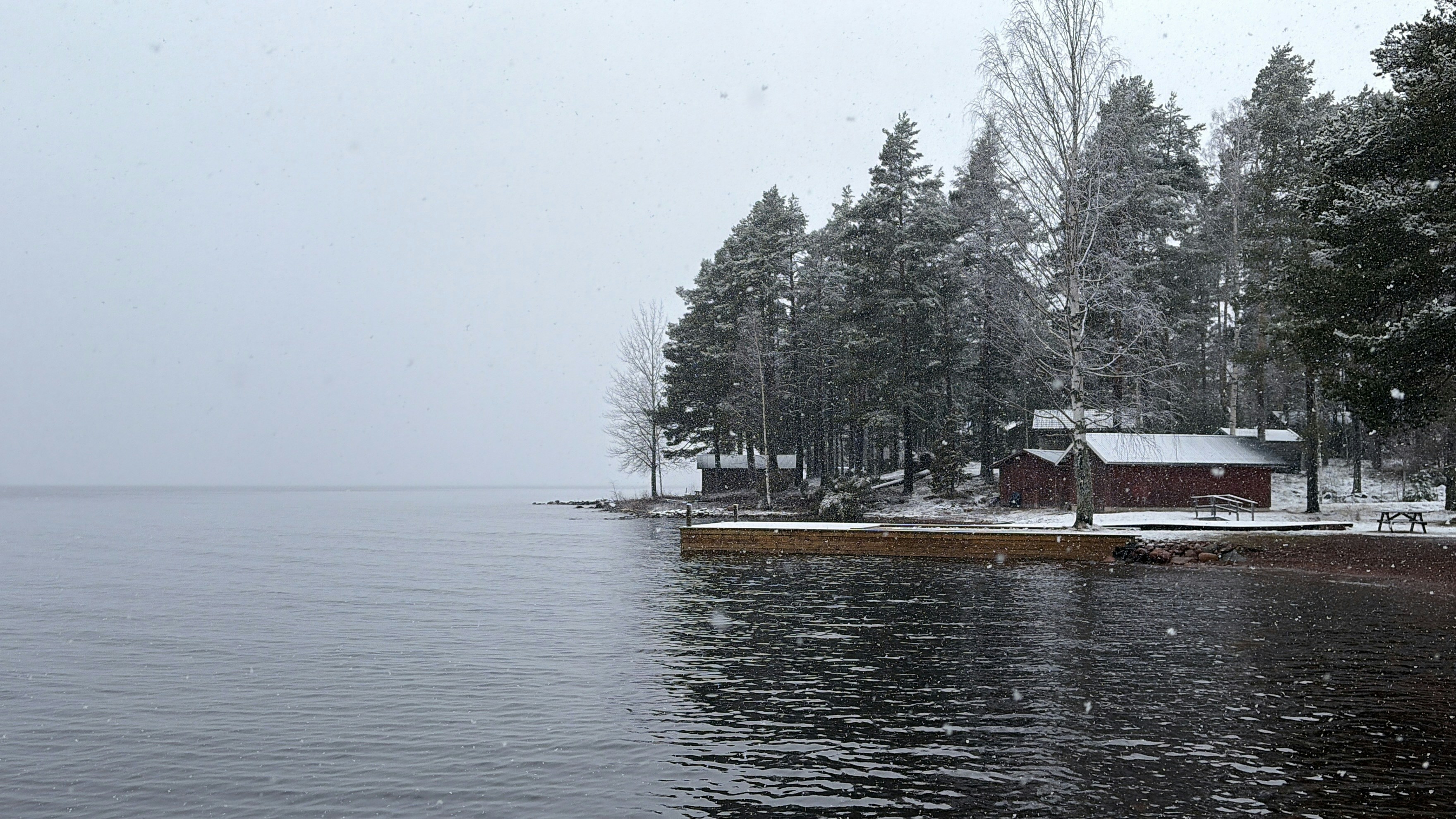 Snow Mantle by the Quiet Shore