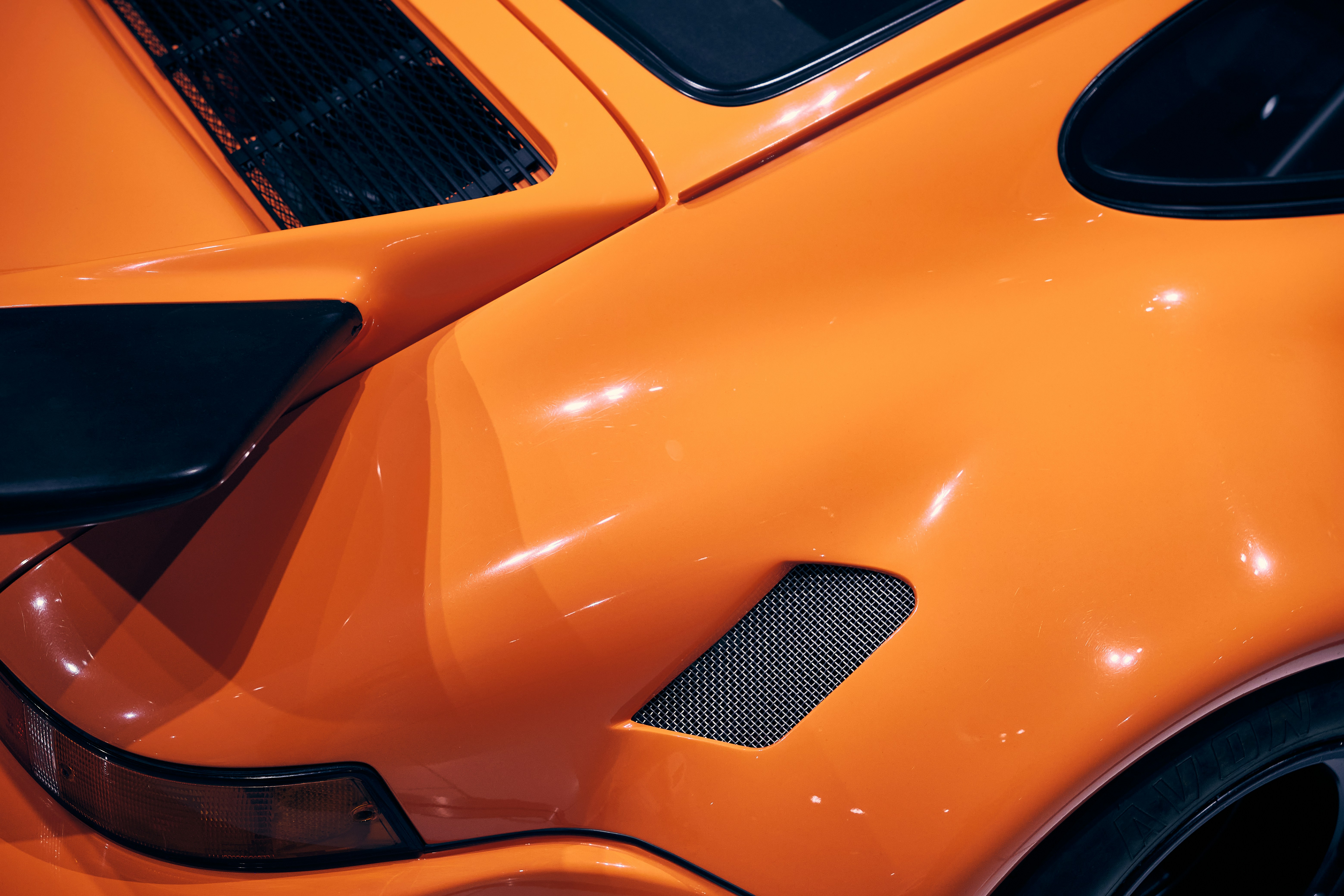 Orange Curves: A Close-Up of Power and Form
