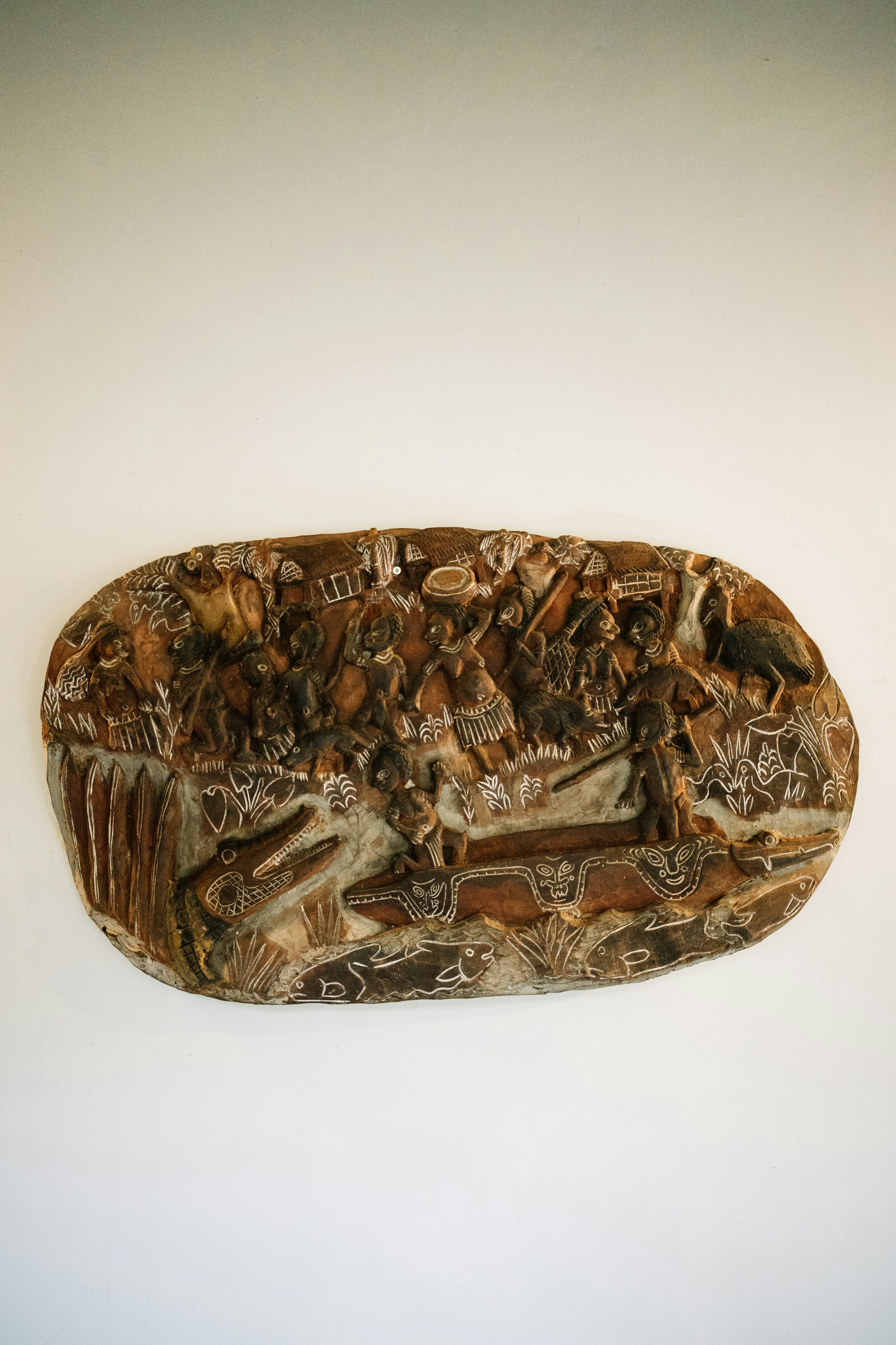Wall-Sculpted Caravan: A Terracotta Narrative in Relief