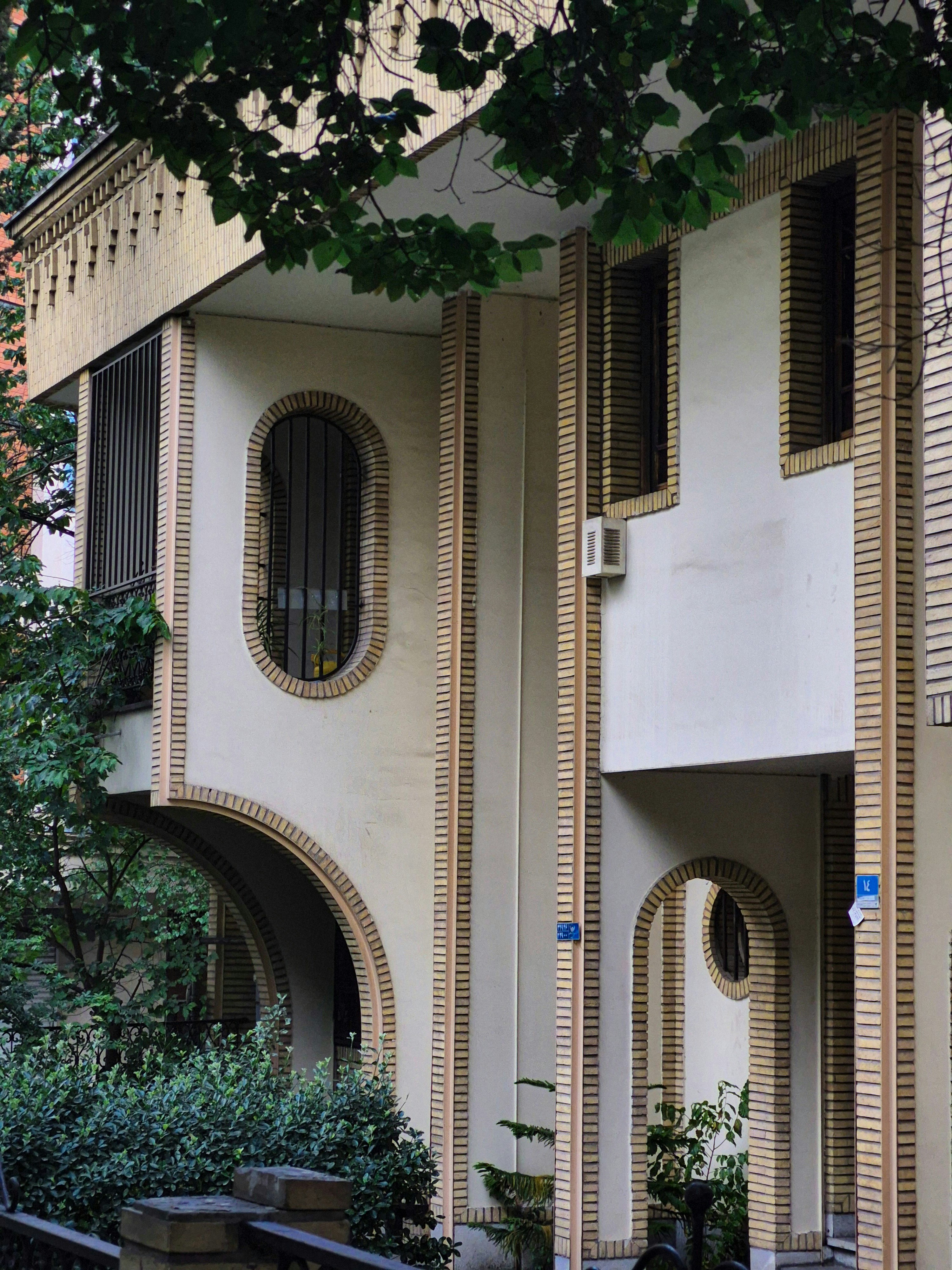Arcaded Facade in Soft Evening Light