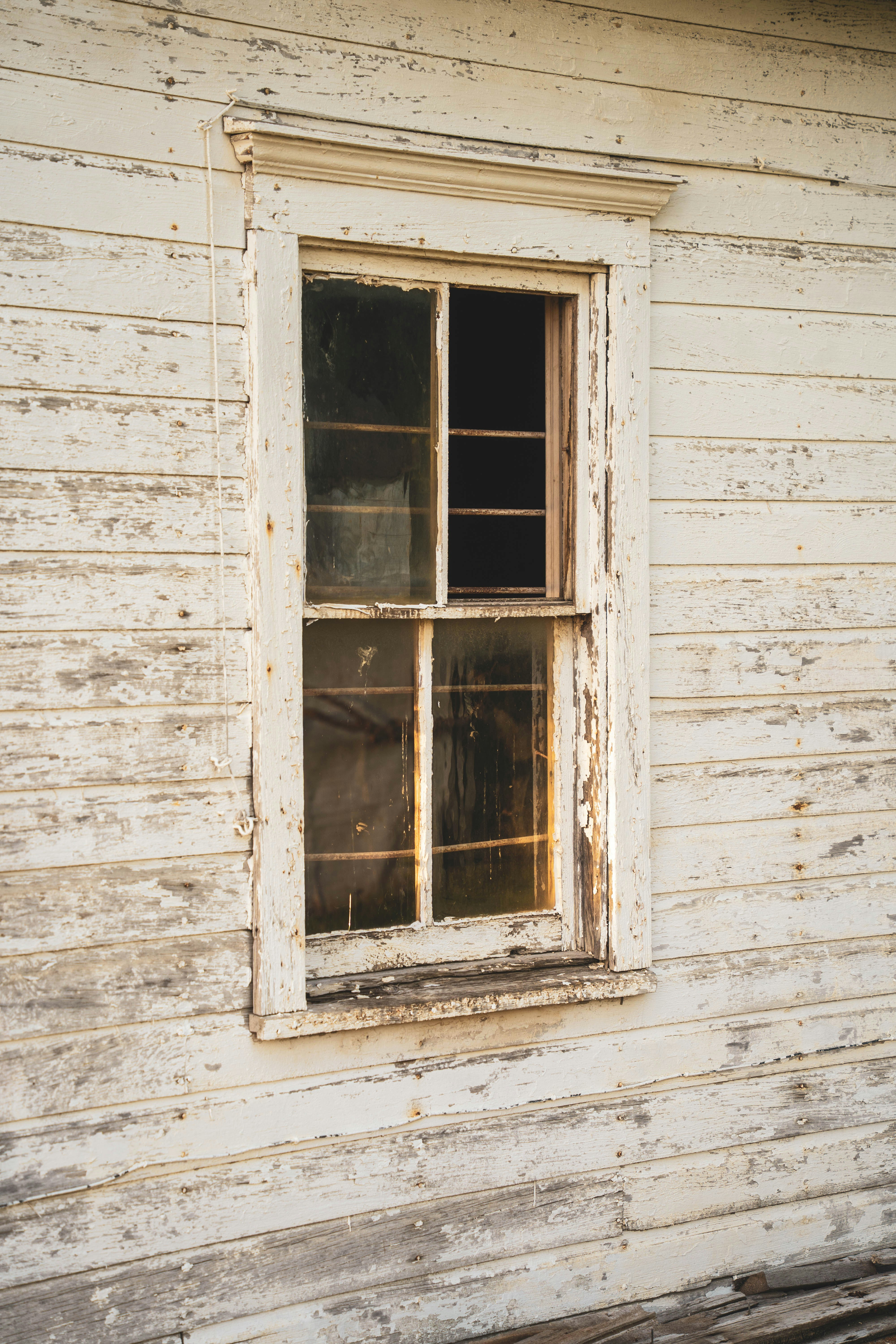 Weathered Window Within Weathered Wood