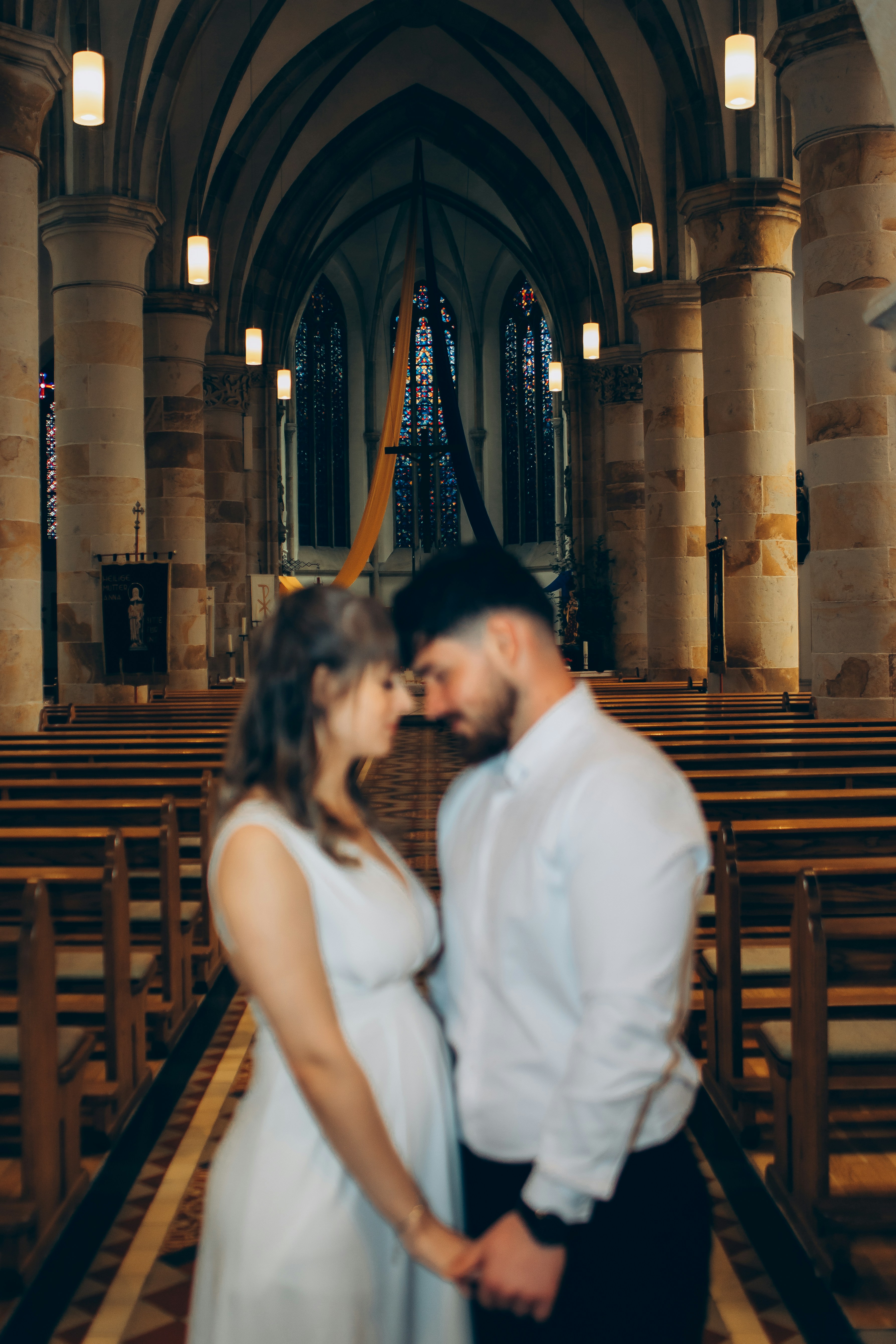 Whispered Vows in an Echoing Nave