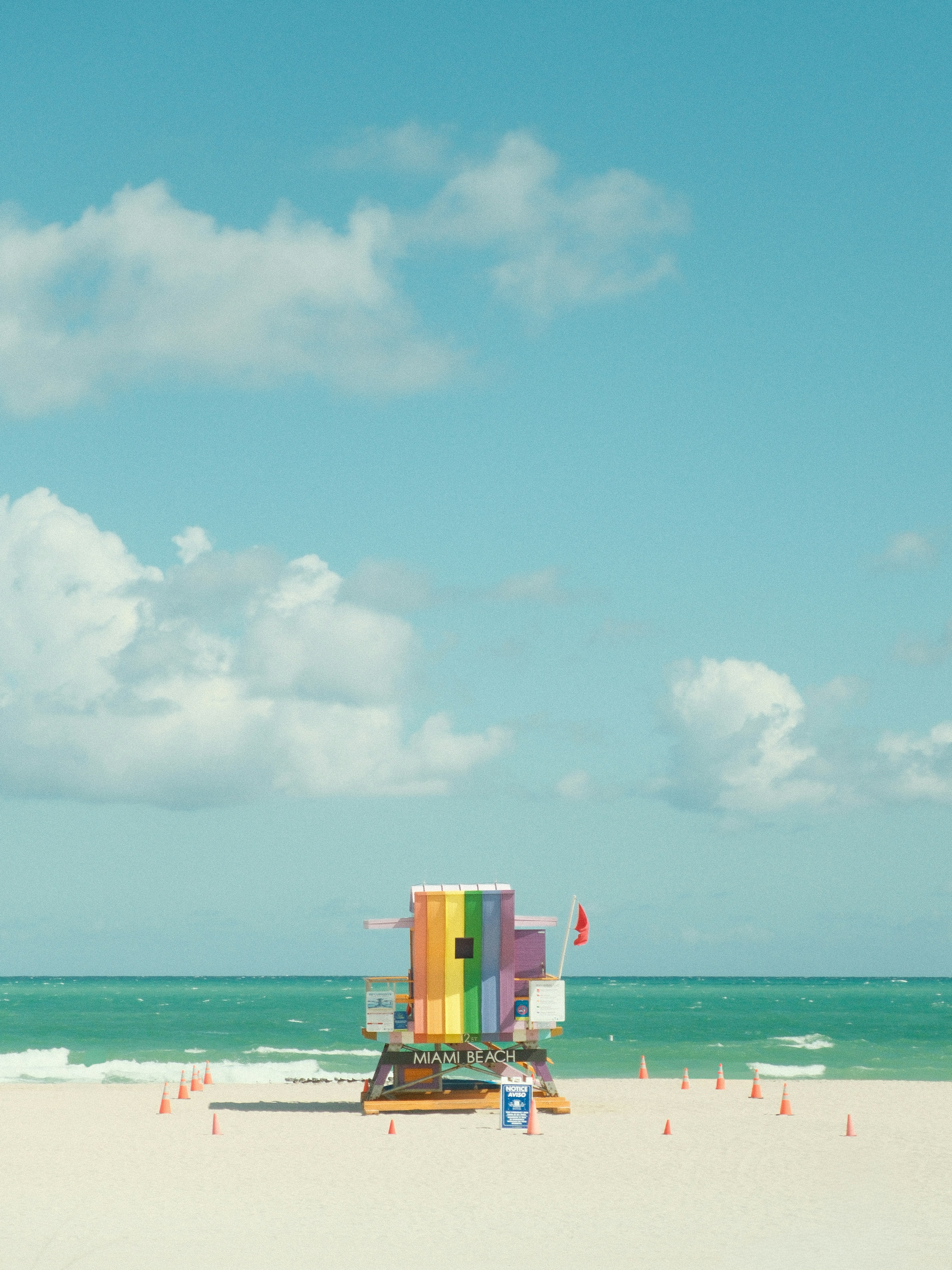 Rainbow Lifeguard Booth at Miami Beach