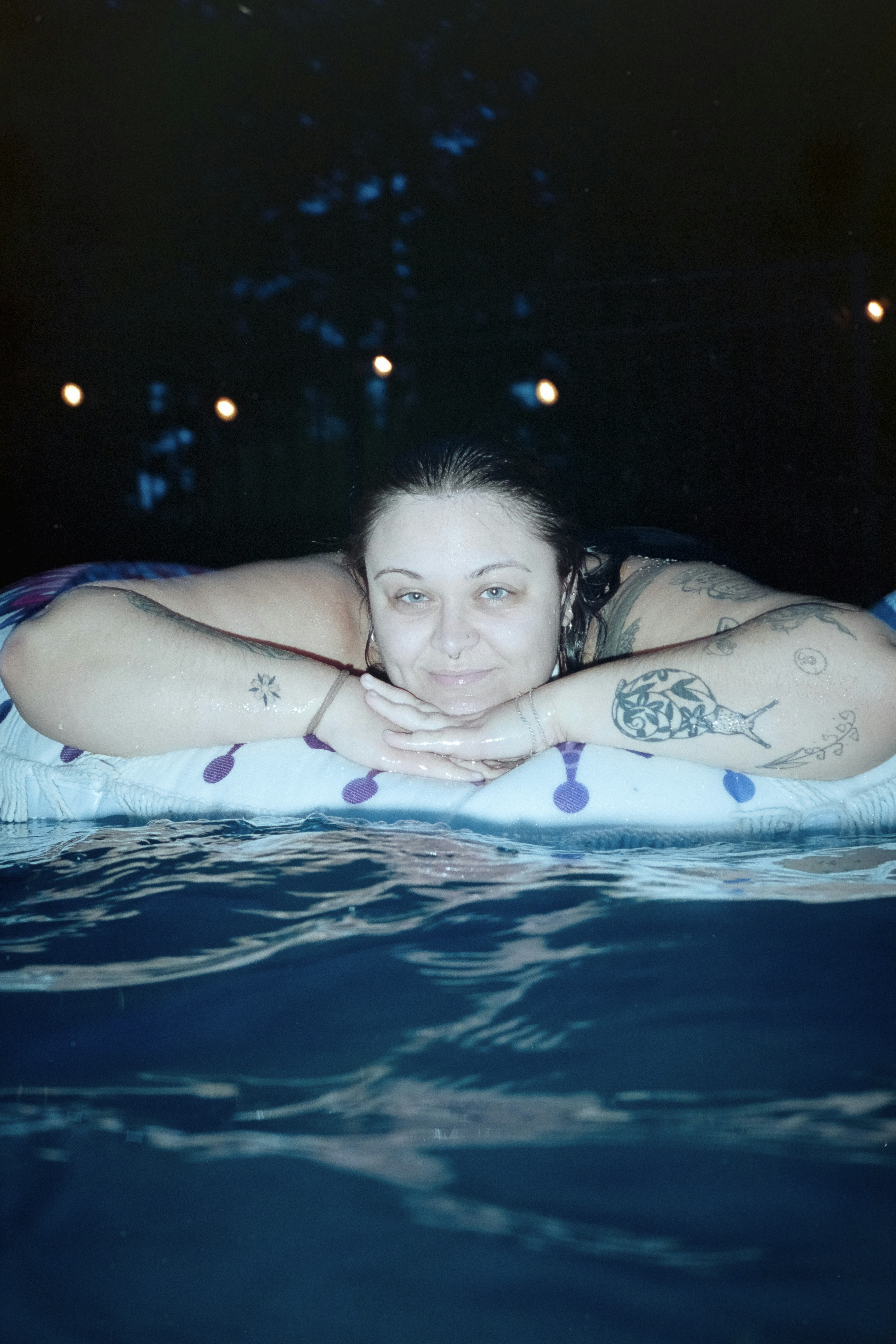 Night Swim in Focus: The Quiet Moment at the Edge of Light