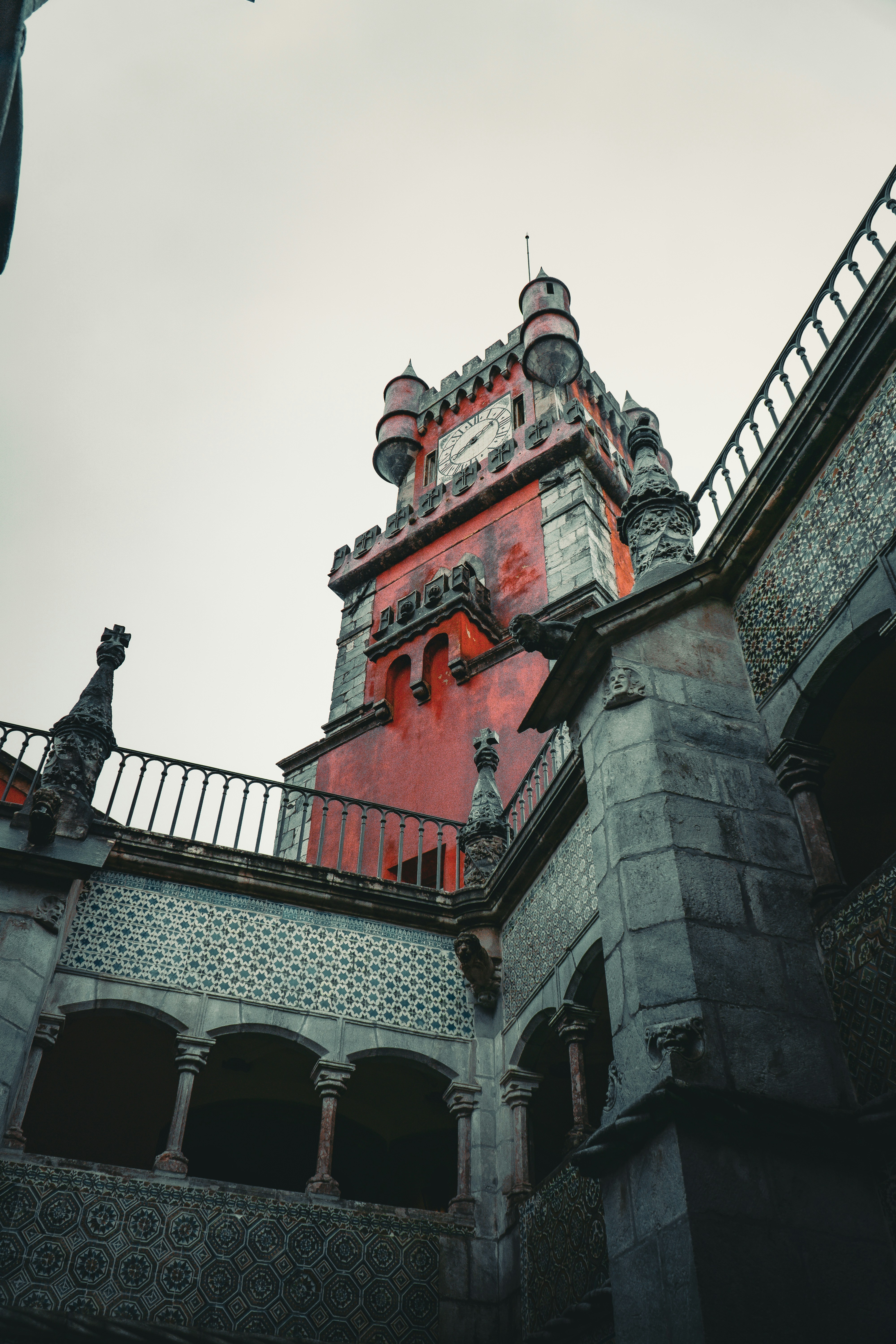 Red Tower at the Moorish Courtyard