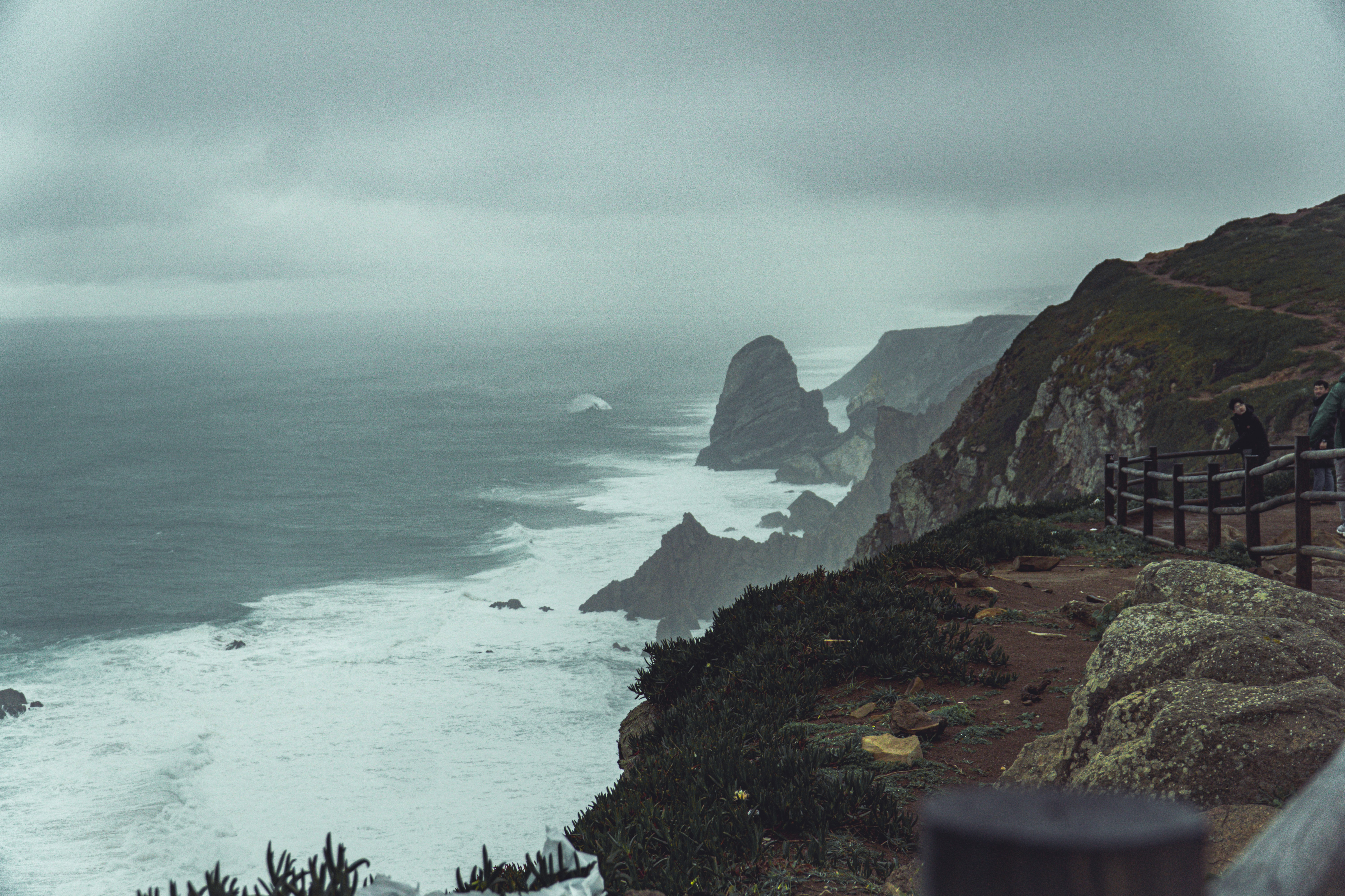 Cliffside Path Along the Misty Atlantic
