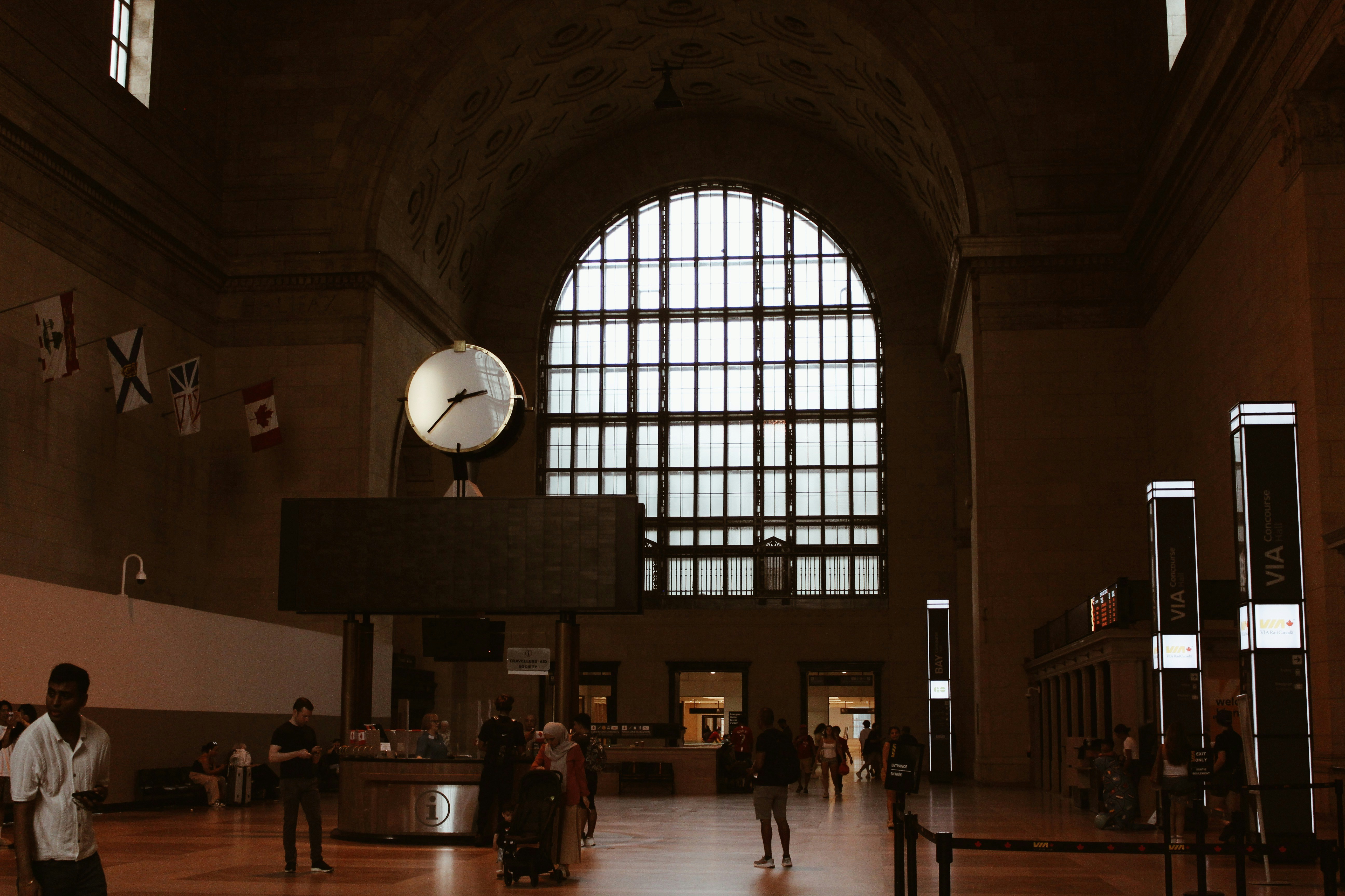 Timeless Grandeur: The Sunlit Clock Tower Hall