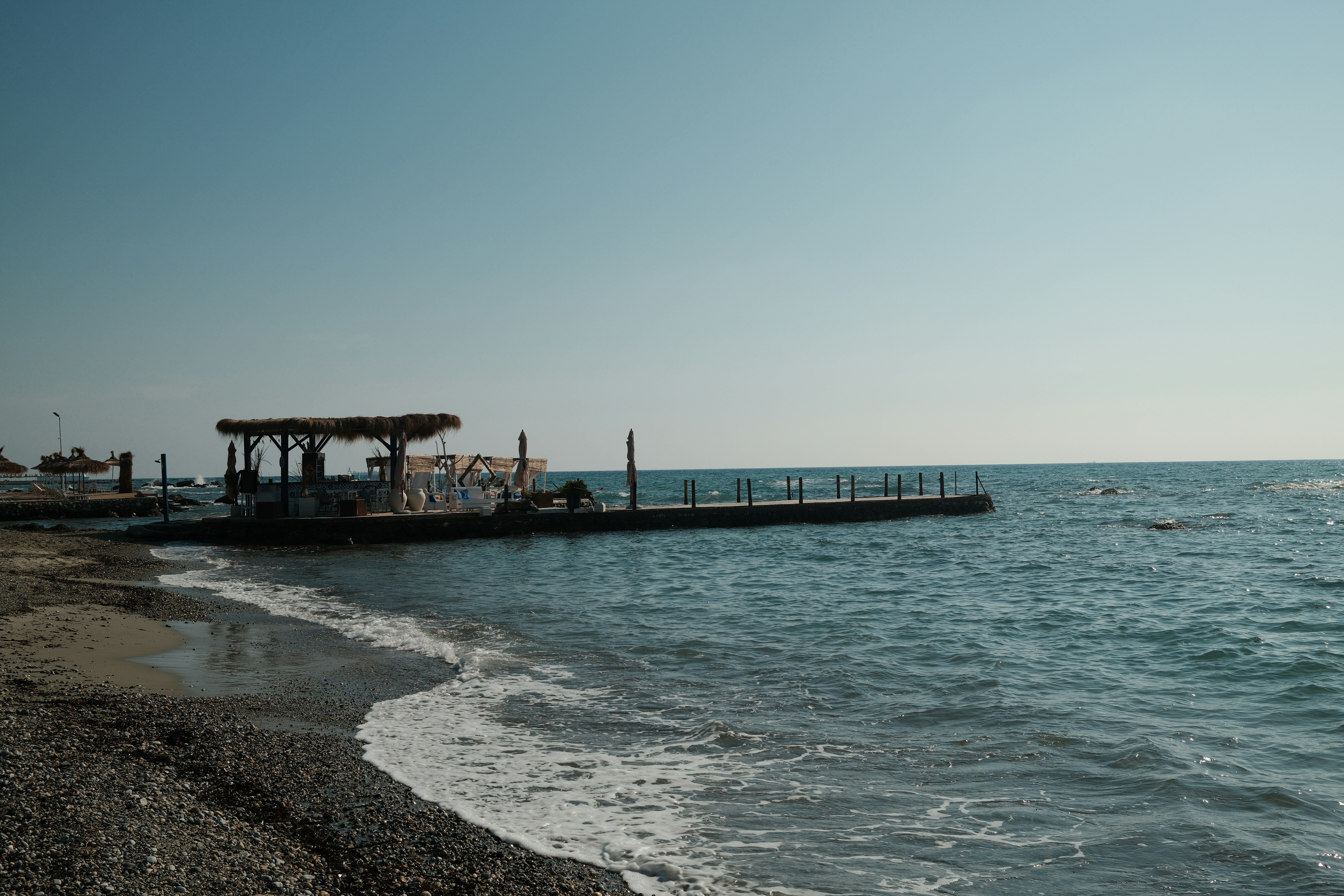 Quiet Pier at Dusk: A Sea-Woody Reflections on the Shore