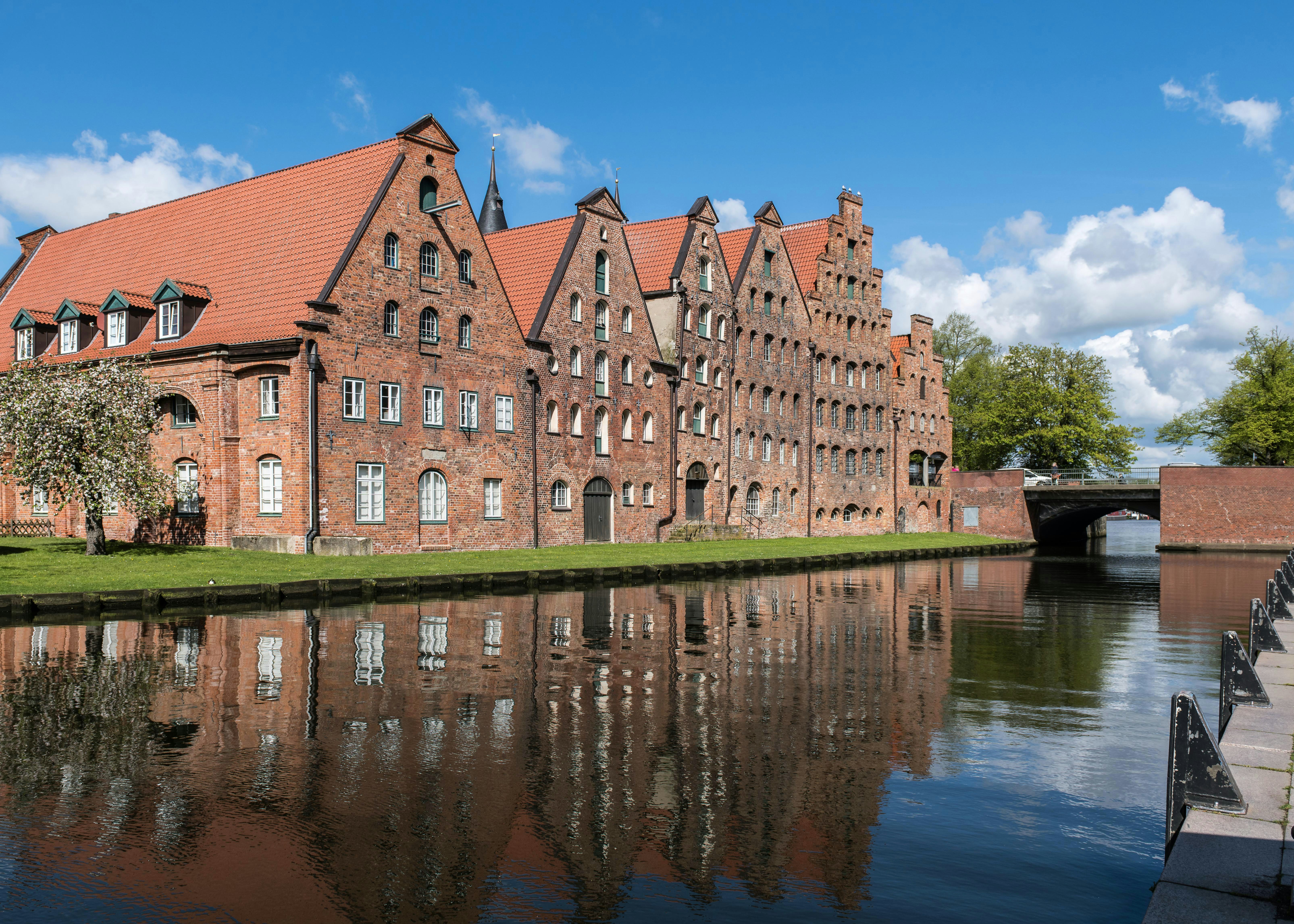 Brick Giants beside a Glassy Channel