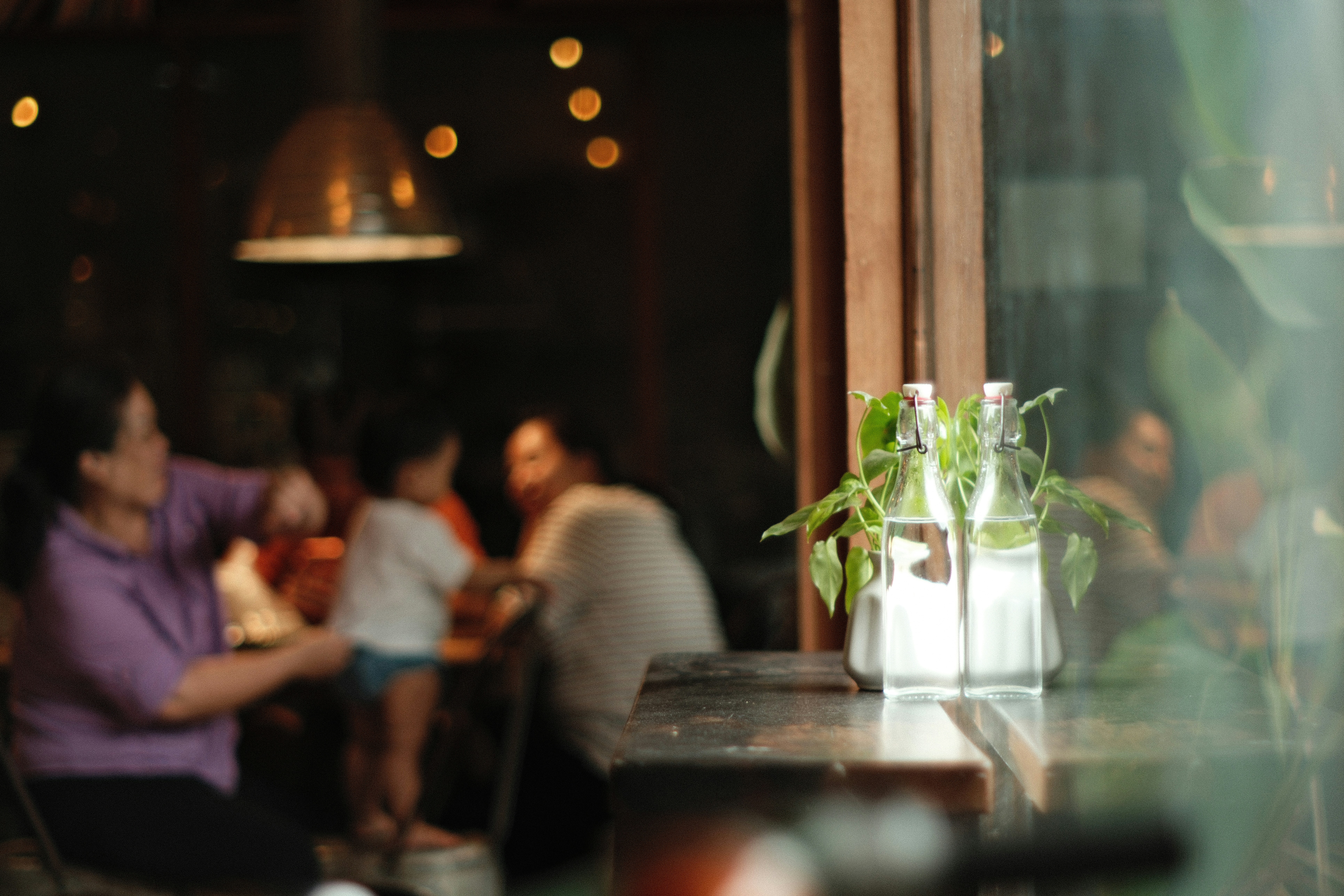 Soft-focus Cafe Reverie by the Window
