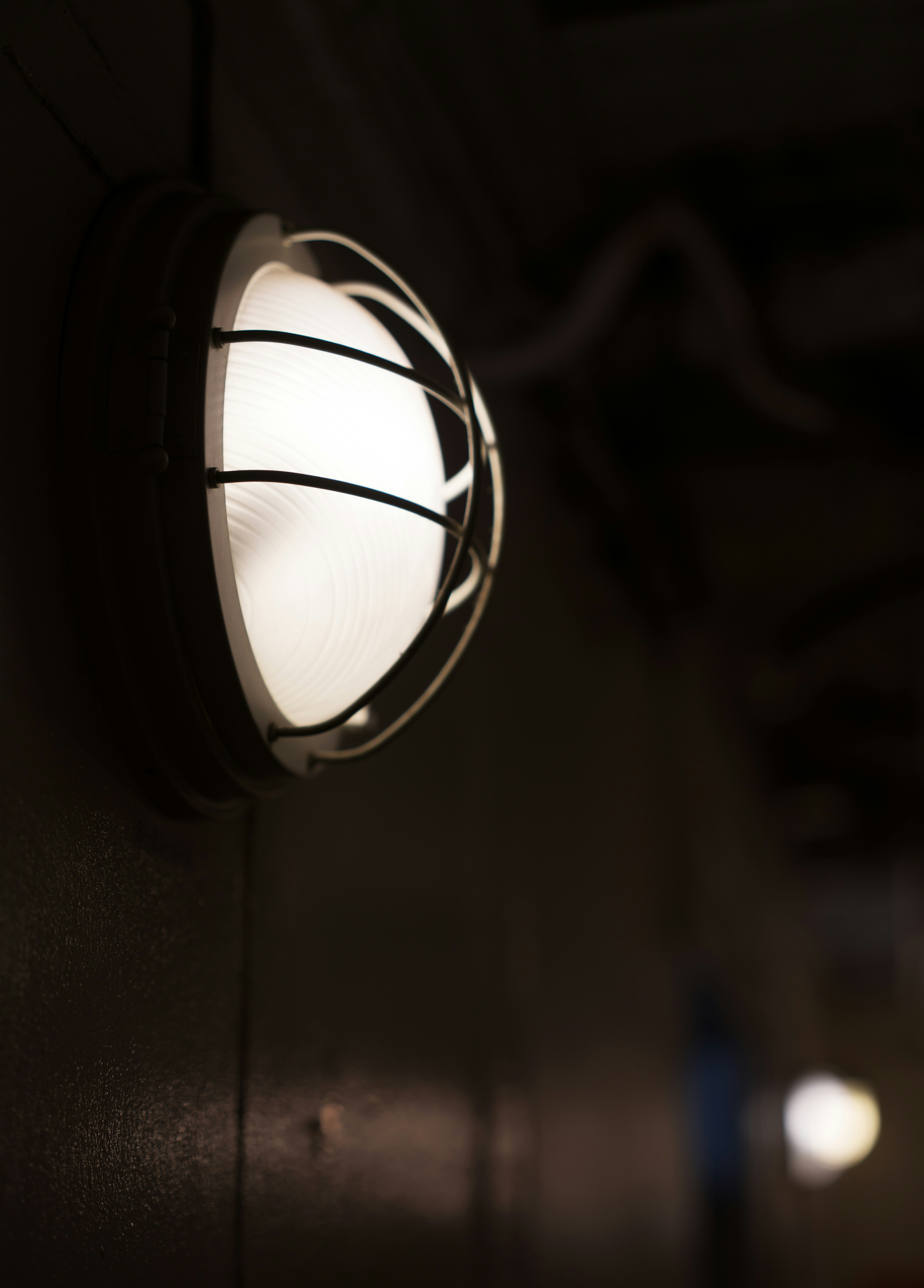 Industrial Glow: Wall Lantern in Sepia Quiet